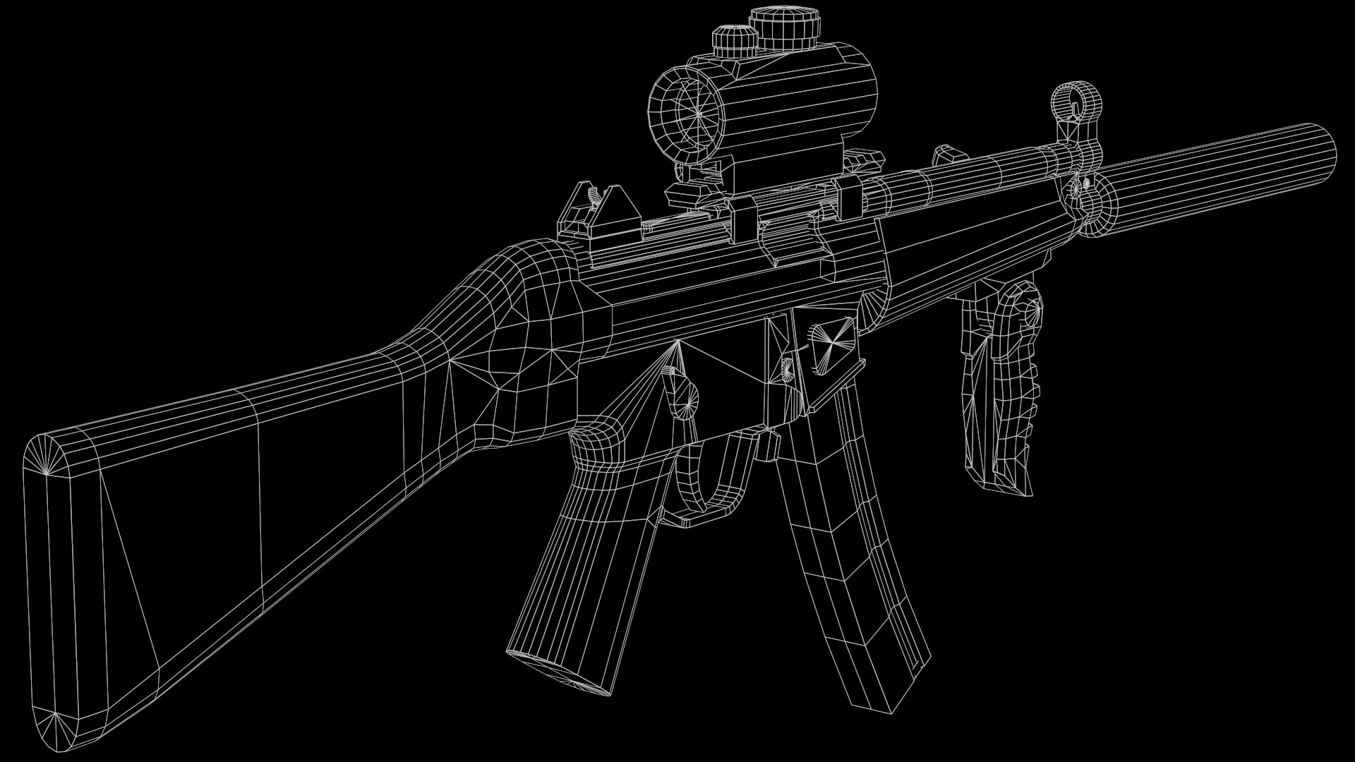 3D Mp5A2 Tactical - Low Poly Mobile Ready - TurboSquid 1975193