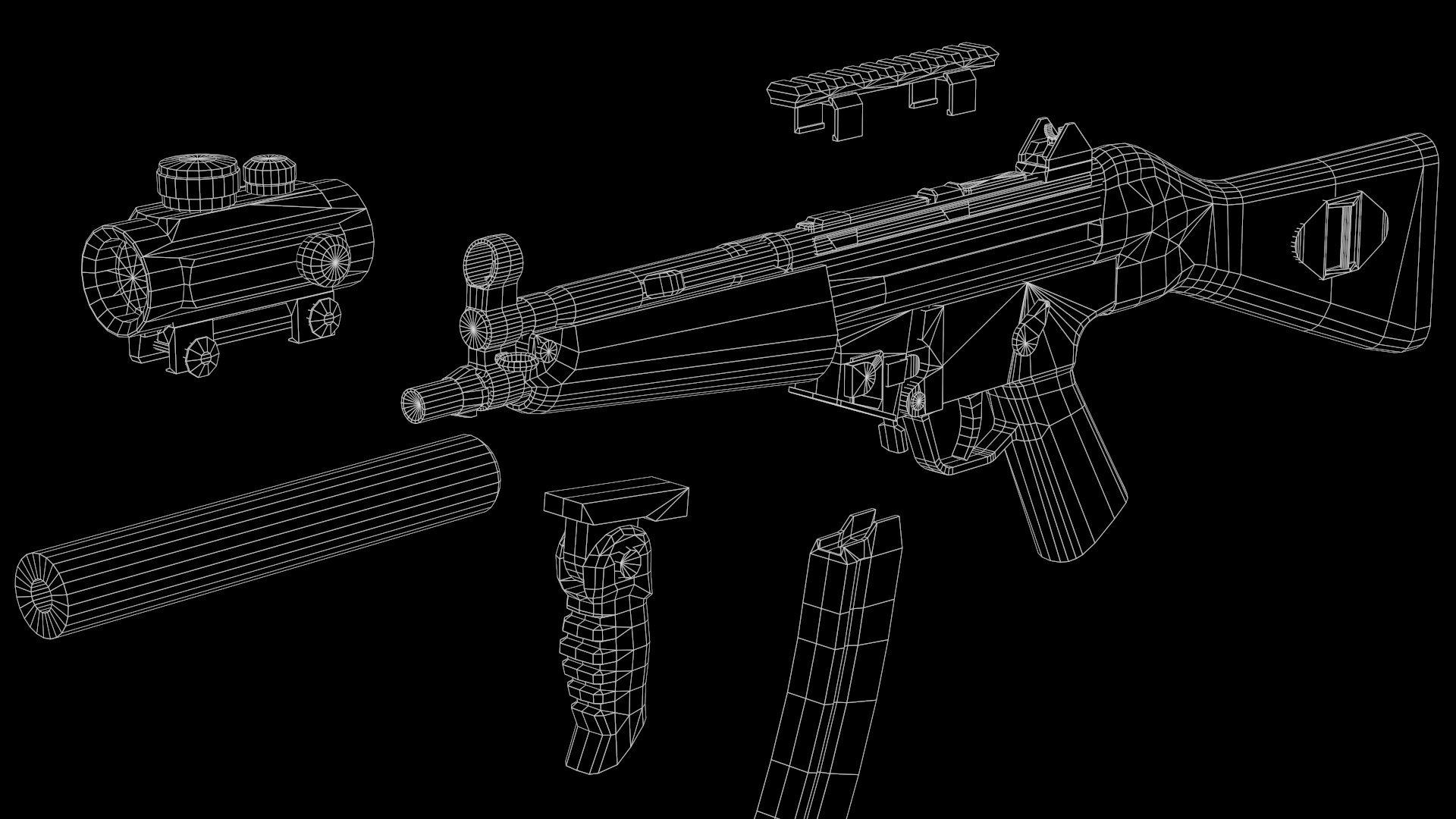 3D Mp5A2 Tactical - Low Poly Mobile Ready - TurboSquid 1975193