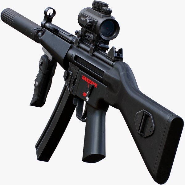 modelo 3d Mp5A2 Táctico - Low Poly Mobile Ready - TurboSquid 1975193