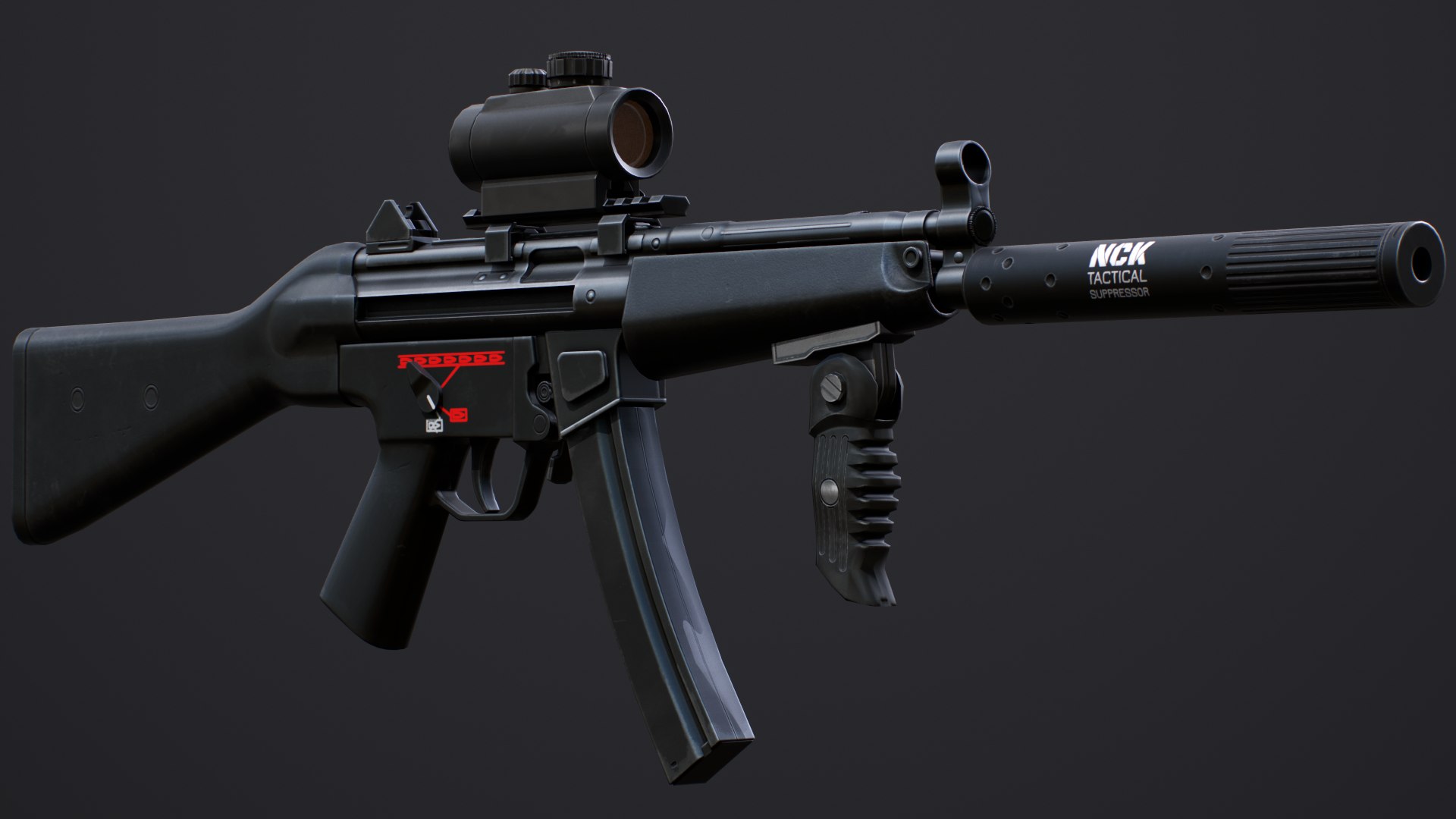 3D Mp5A2 Tactical - Low Poly Mobile Ready - TurboSquid 1975193