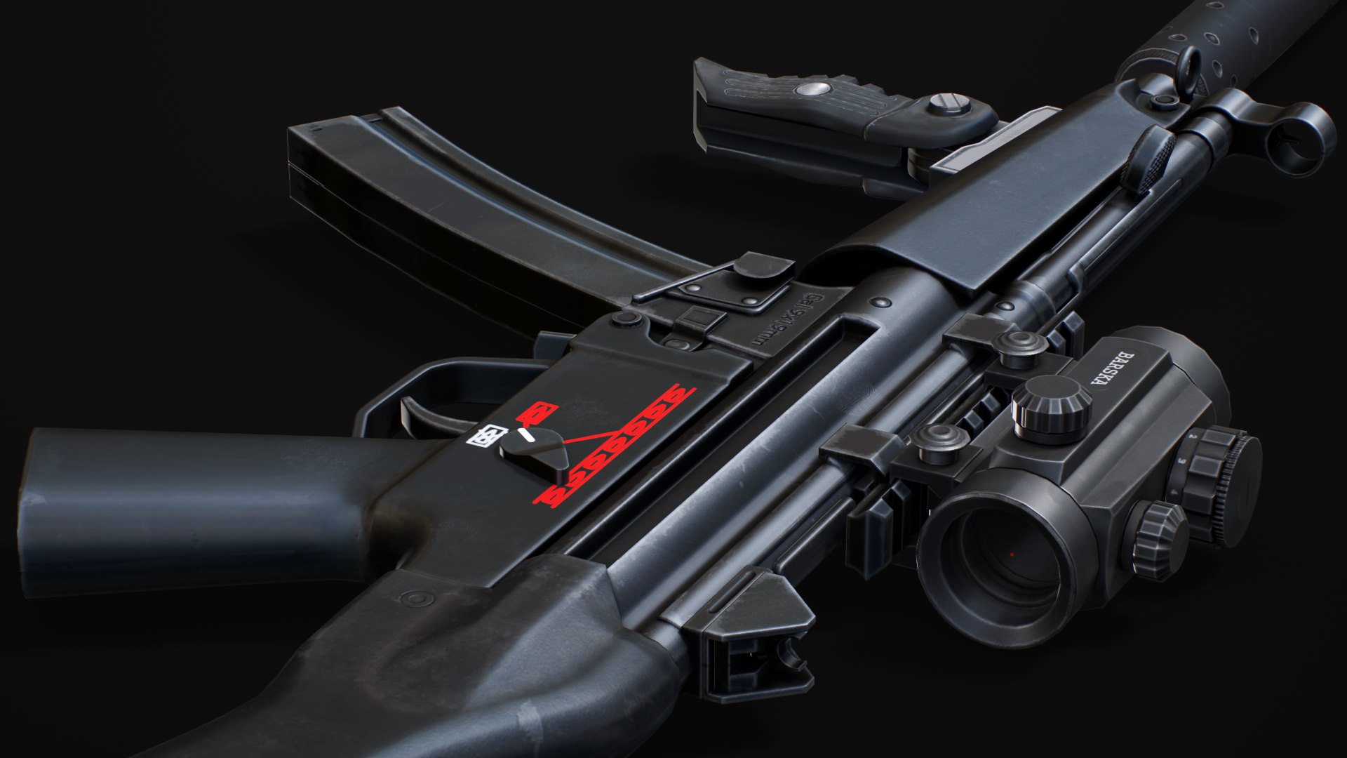 3D Mp5A2 Tactical - Low Poly Mobile Ready - TurboSquid 1975193