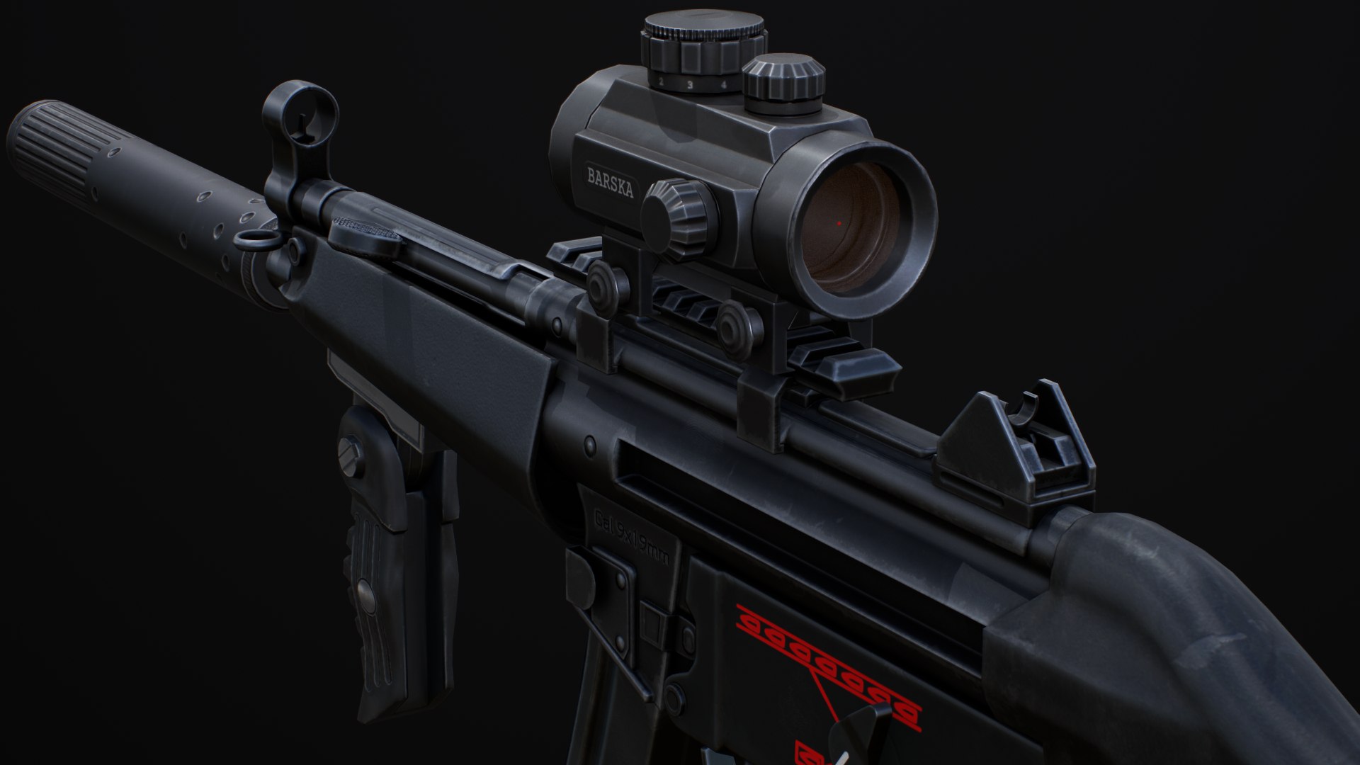 3D Mp5A2 Tactical - Low Poly Mobile Ready - TurboSquid 1975193