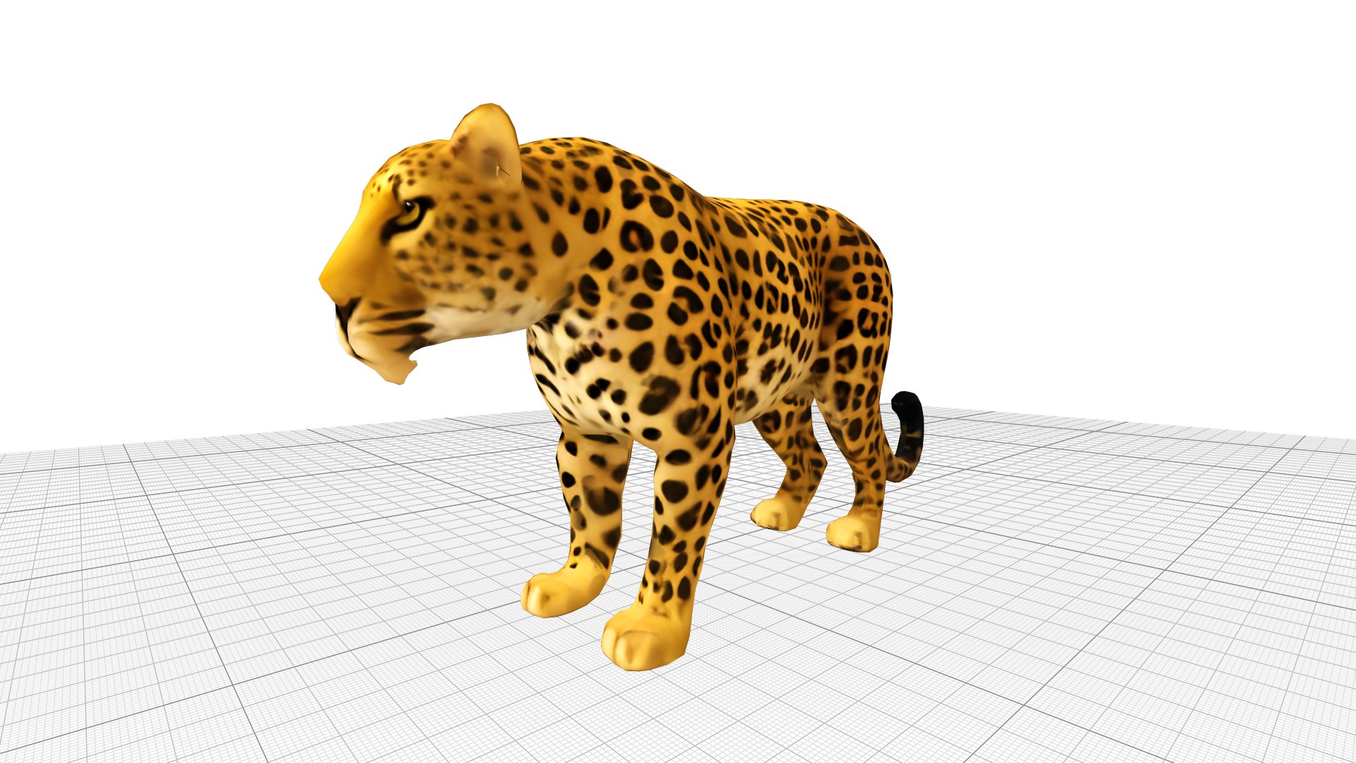 3D Model Leopard Realistic Lowpoly - TurboSquid 2307263