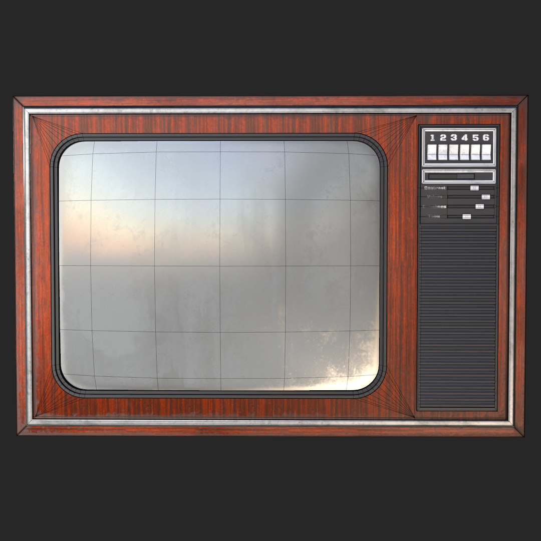 Retro Television 1970s Tv 3D - TurboSquid 1421965