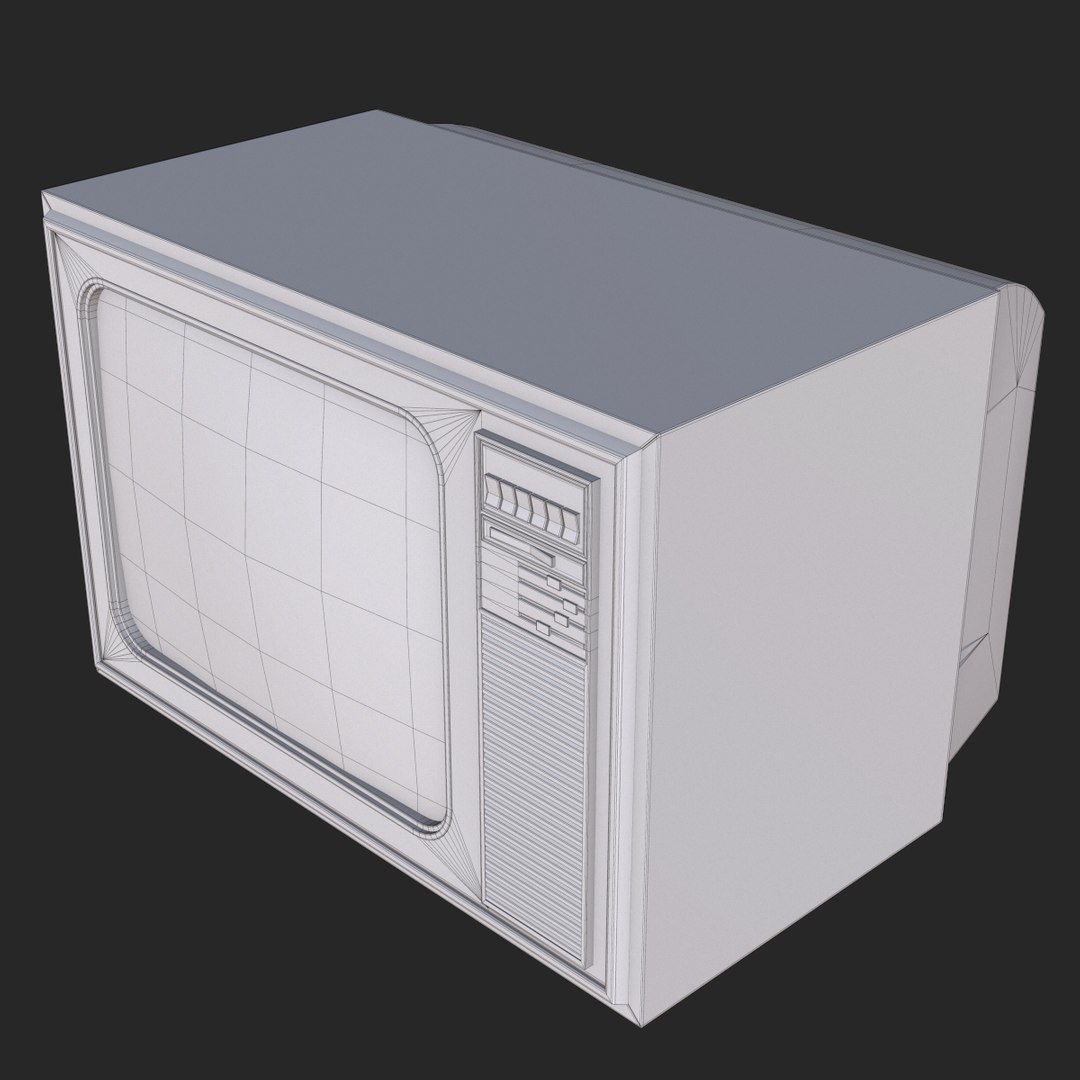 Retro Television 1970s Tv 3D - TurboSquid 1421965