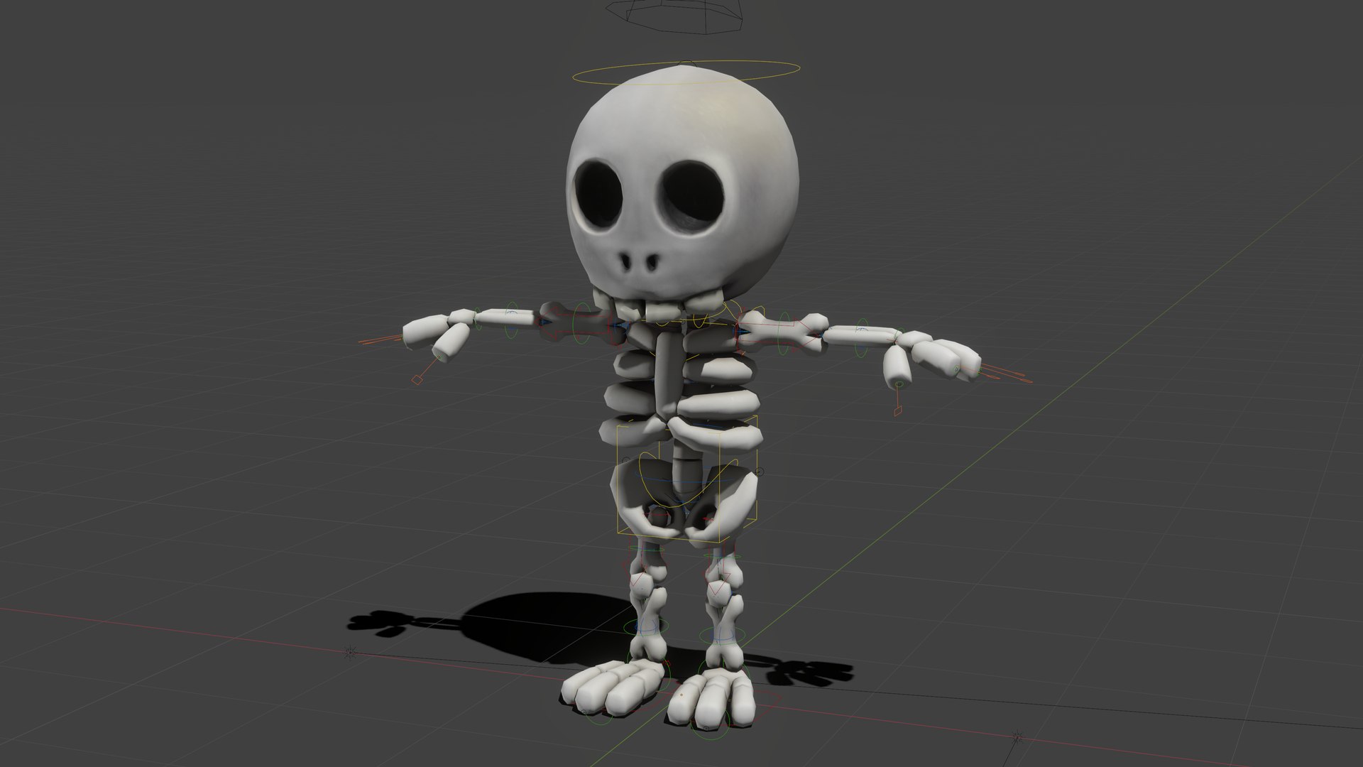 Cartoon Skeleton 3D - TurboSquid 1984289
