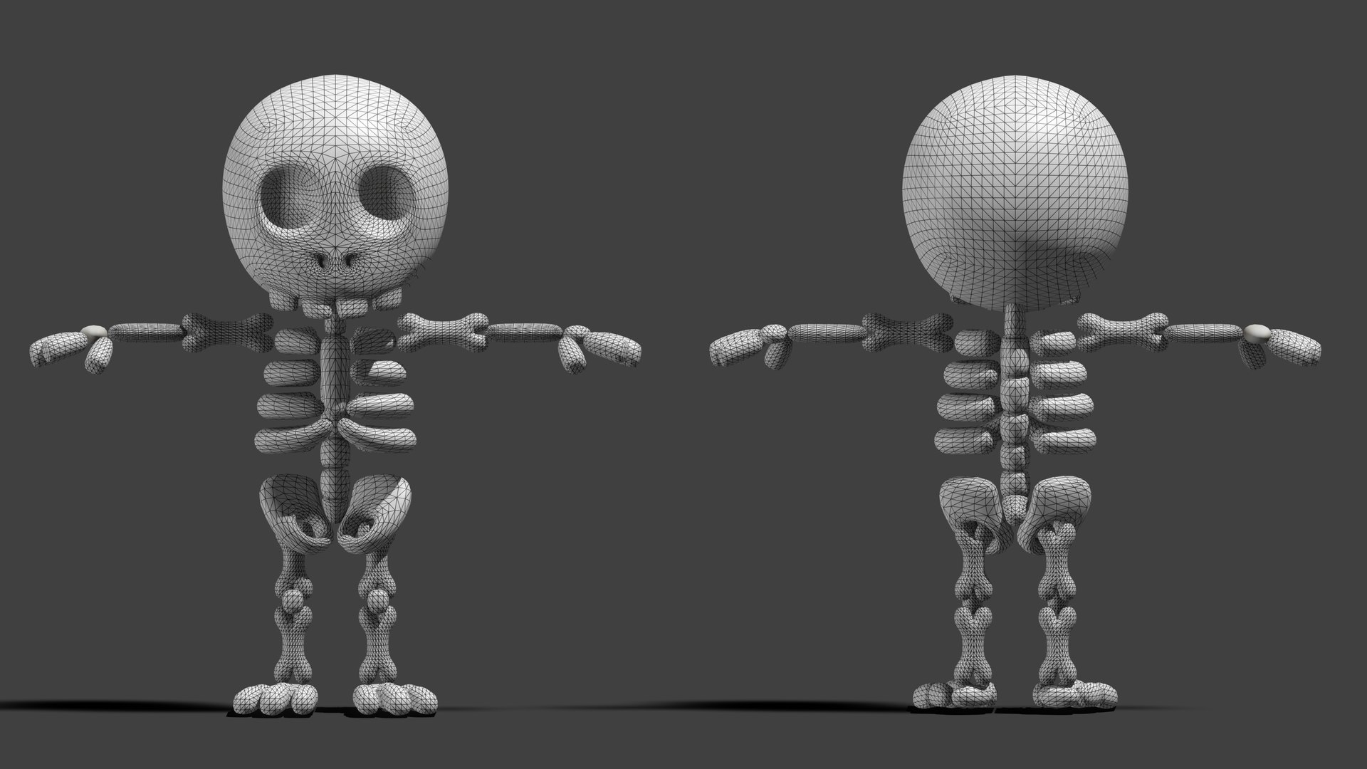 Cartoon Skeleton 3D - TurboSquid 1984289