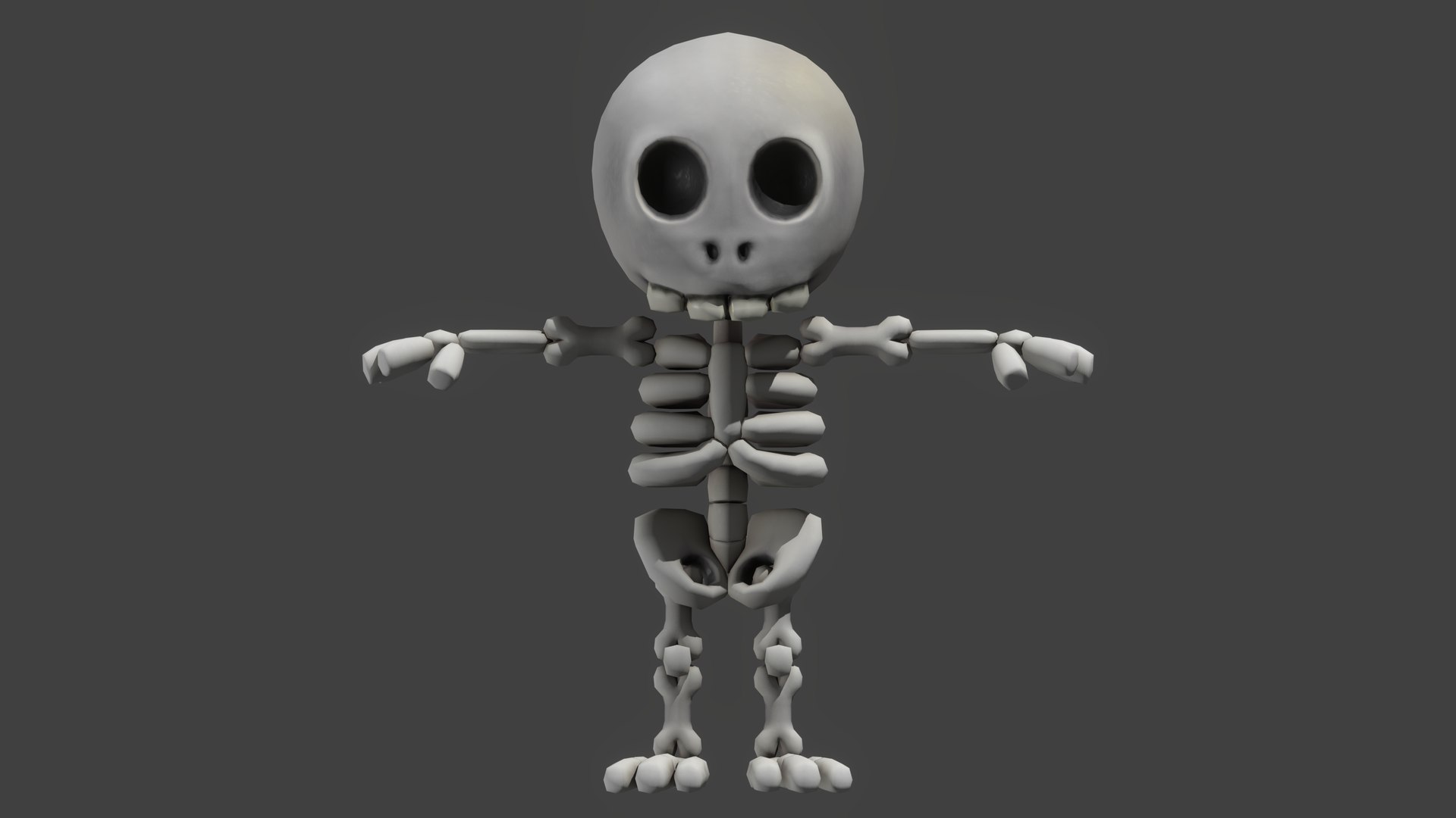 Cartoon Skeleton 3D - TurboSquid 1984289