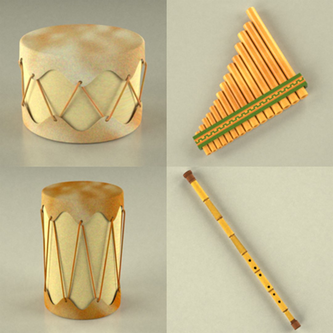 Indian Musical Instruments 3d Max