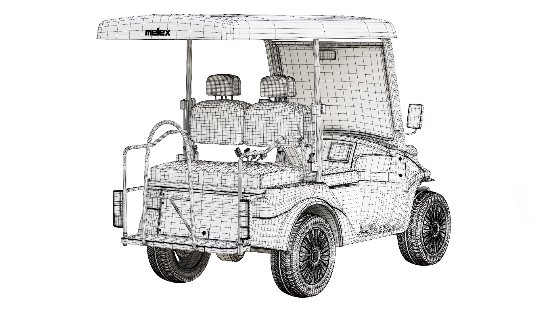 GOLF CART Melex NCAR 343 3D Model - TurboSquid 2425676