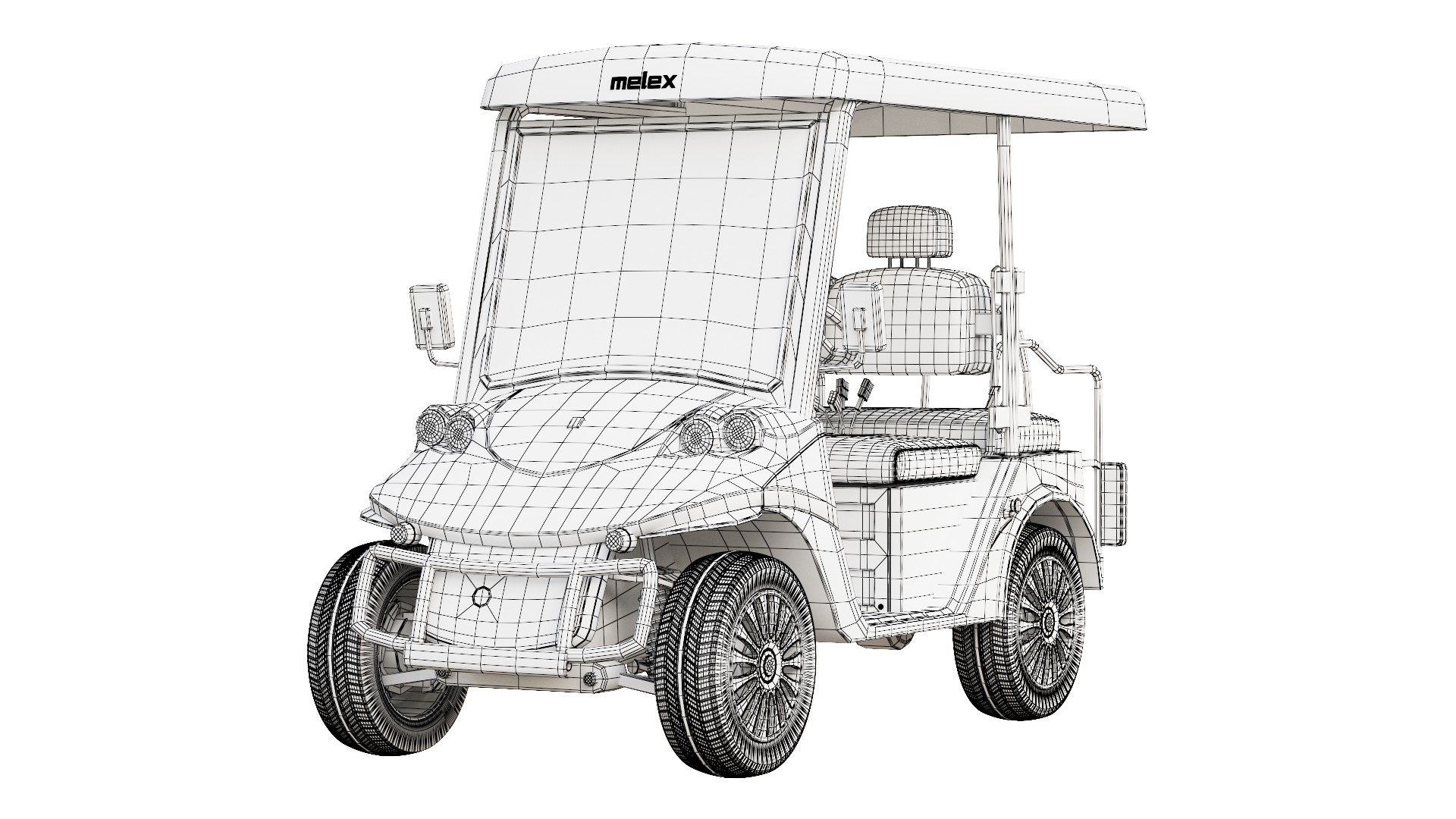 GOLF CART Melex NCAR 343 3D Model - TurboSquid 2425676