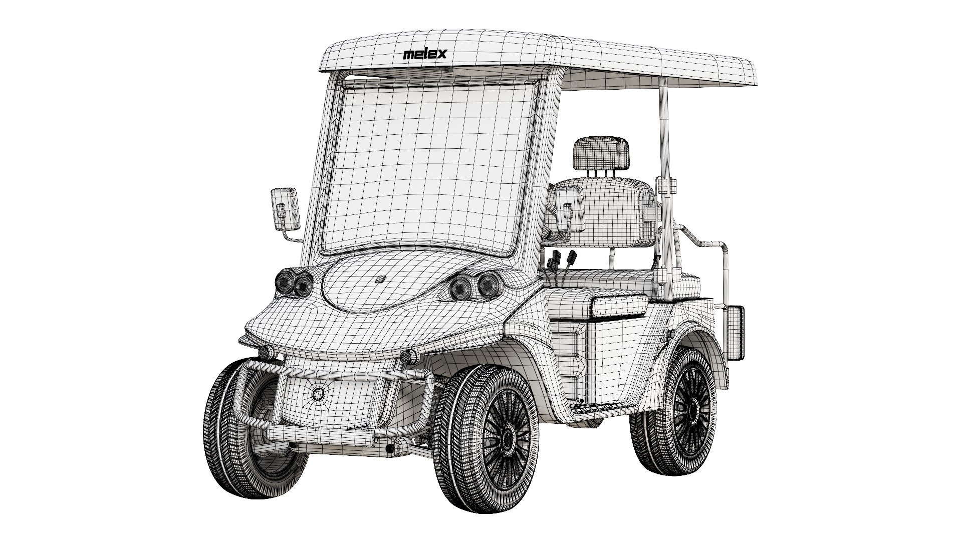 GOLF CART Melex NCAR 343 3D Model - TurboSquid 2425676