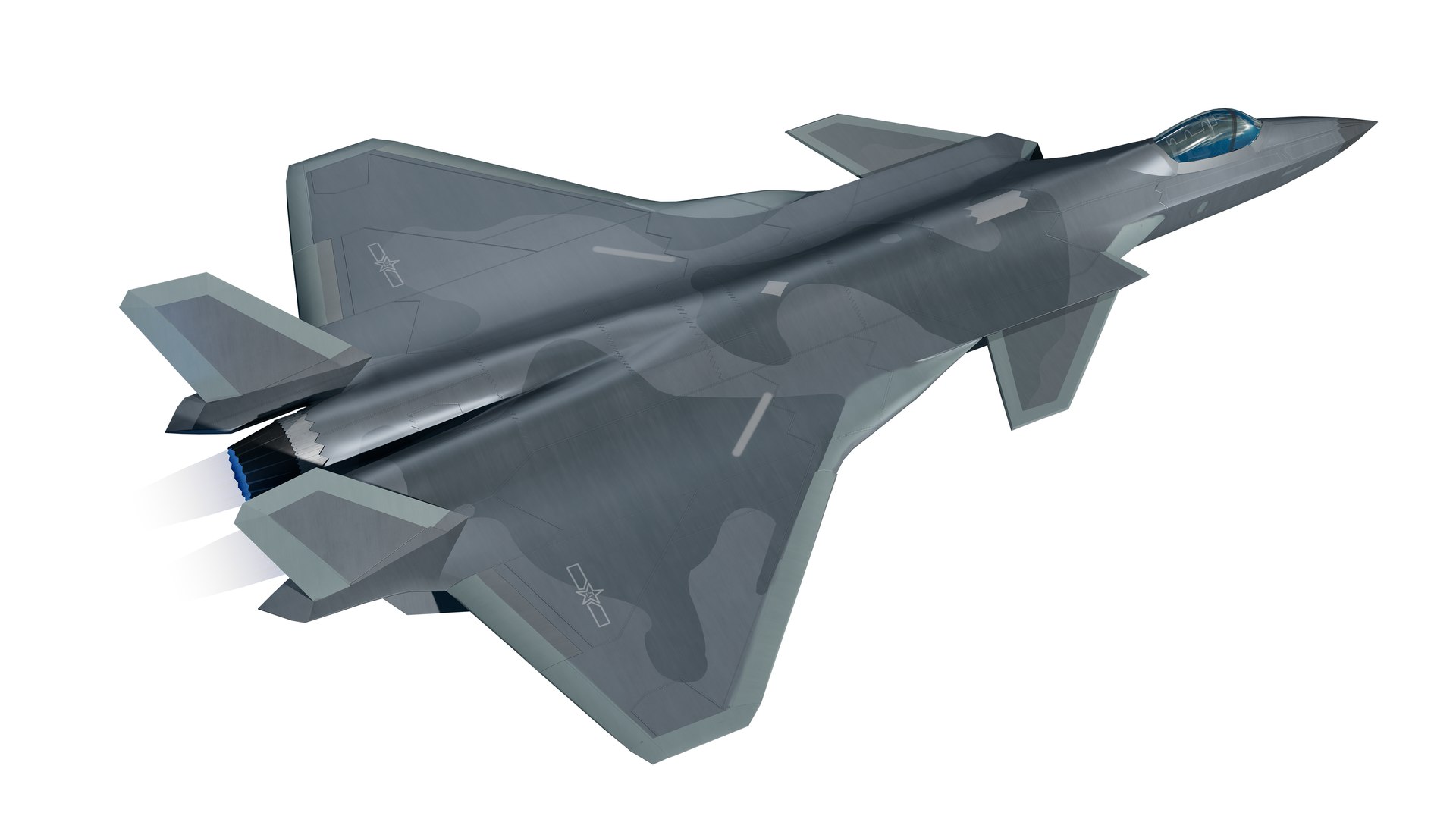 3D J-20 fighter j-20 J20 j-20 stealth fighter j-20 Weilong model ...