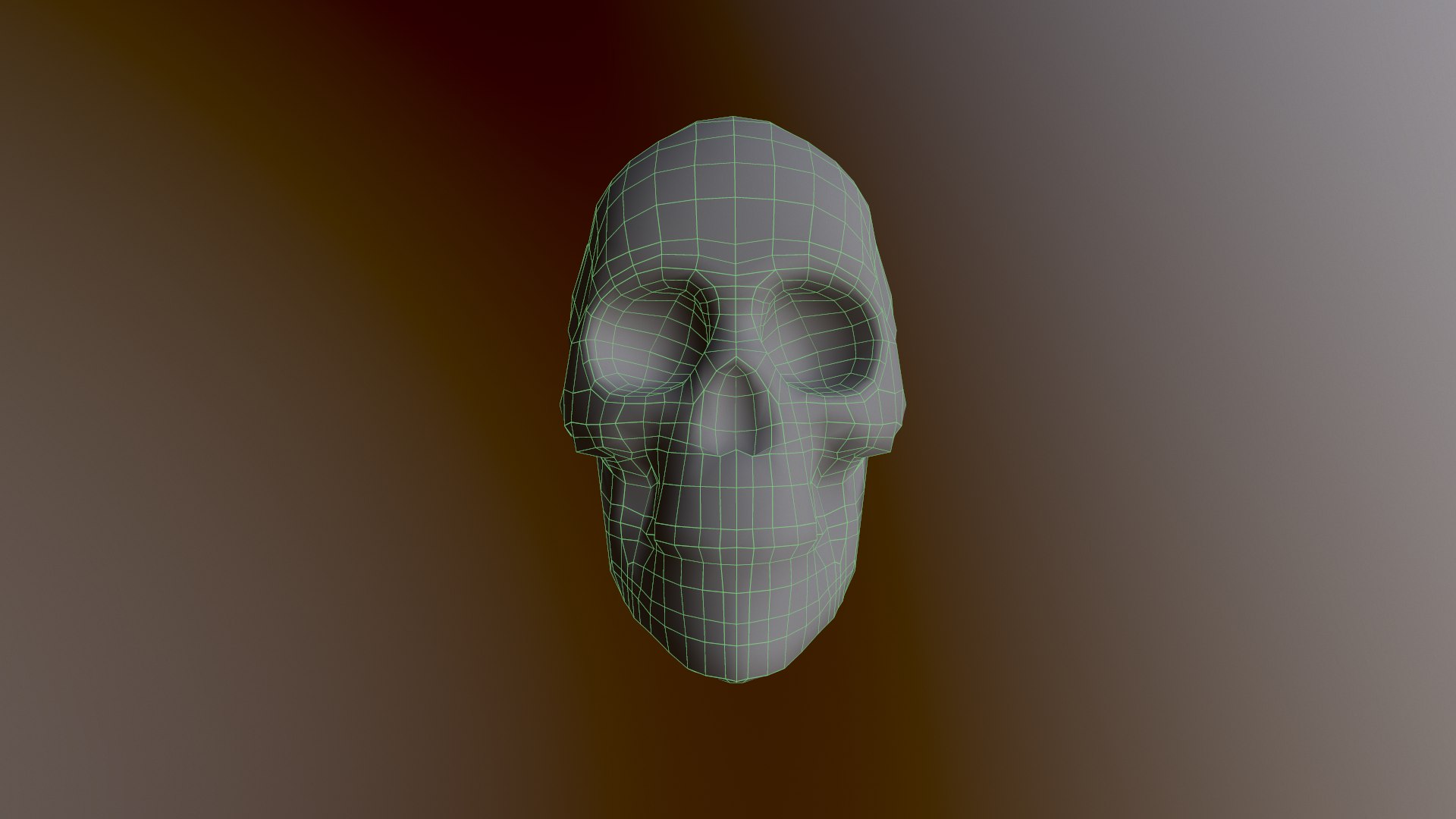 3D model Human Skull Low Poly 3D model - TurboSquid 2056769