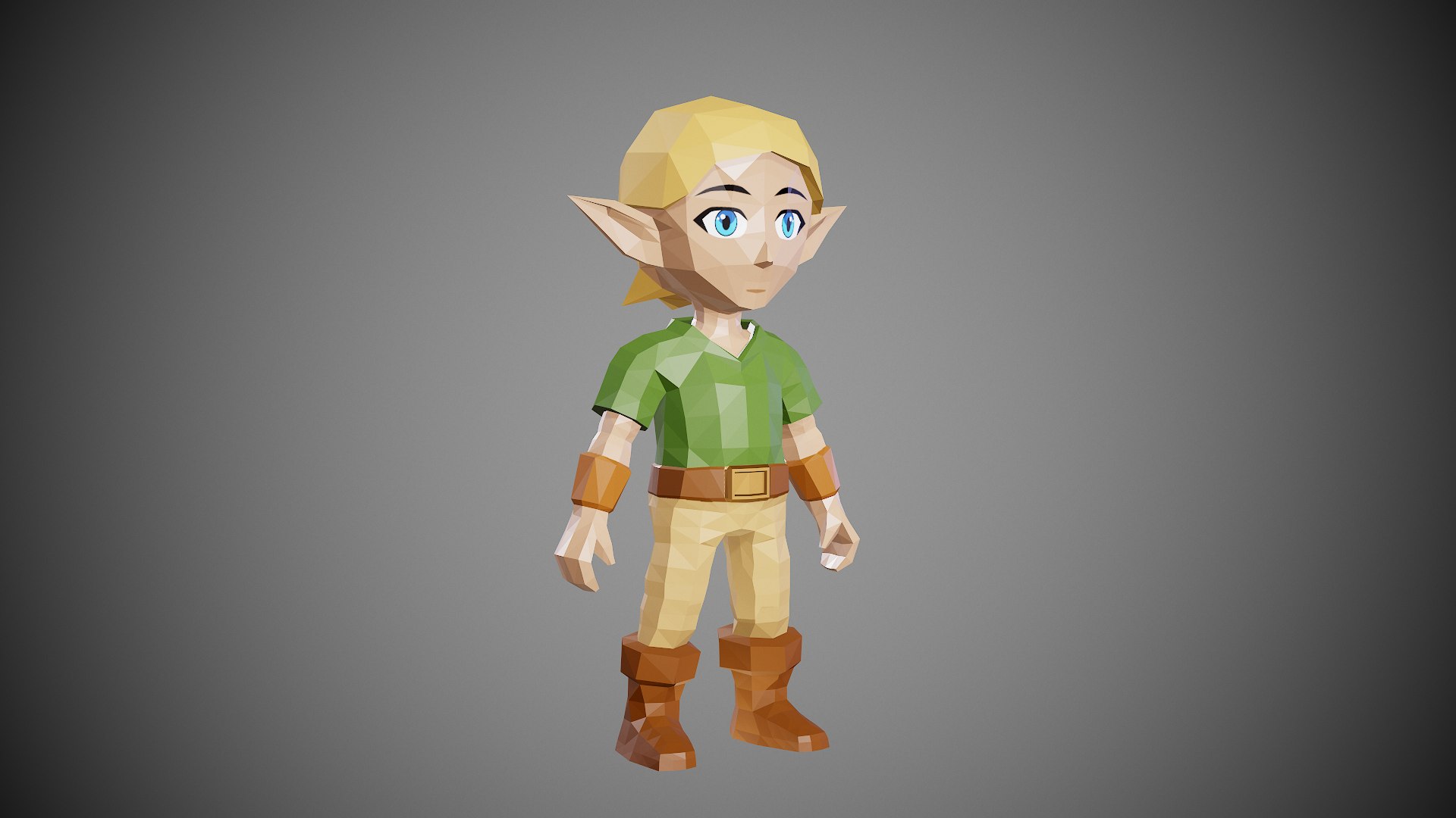 3D Elf Boy Low Poly Model - TurboSquid 2472250