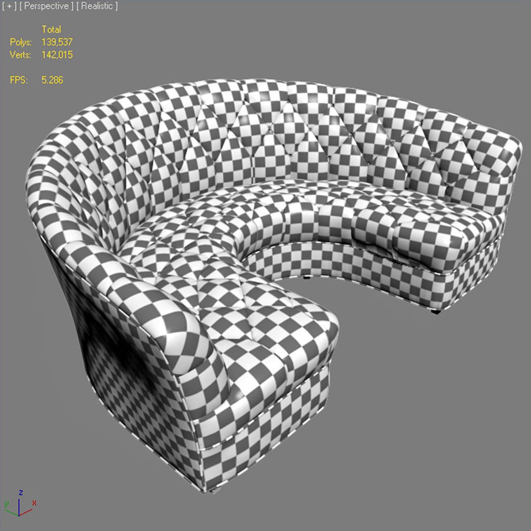 3d Model Of Bar Seating Pack