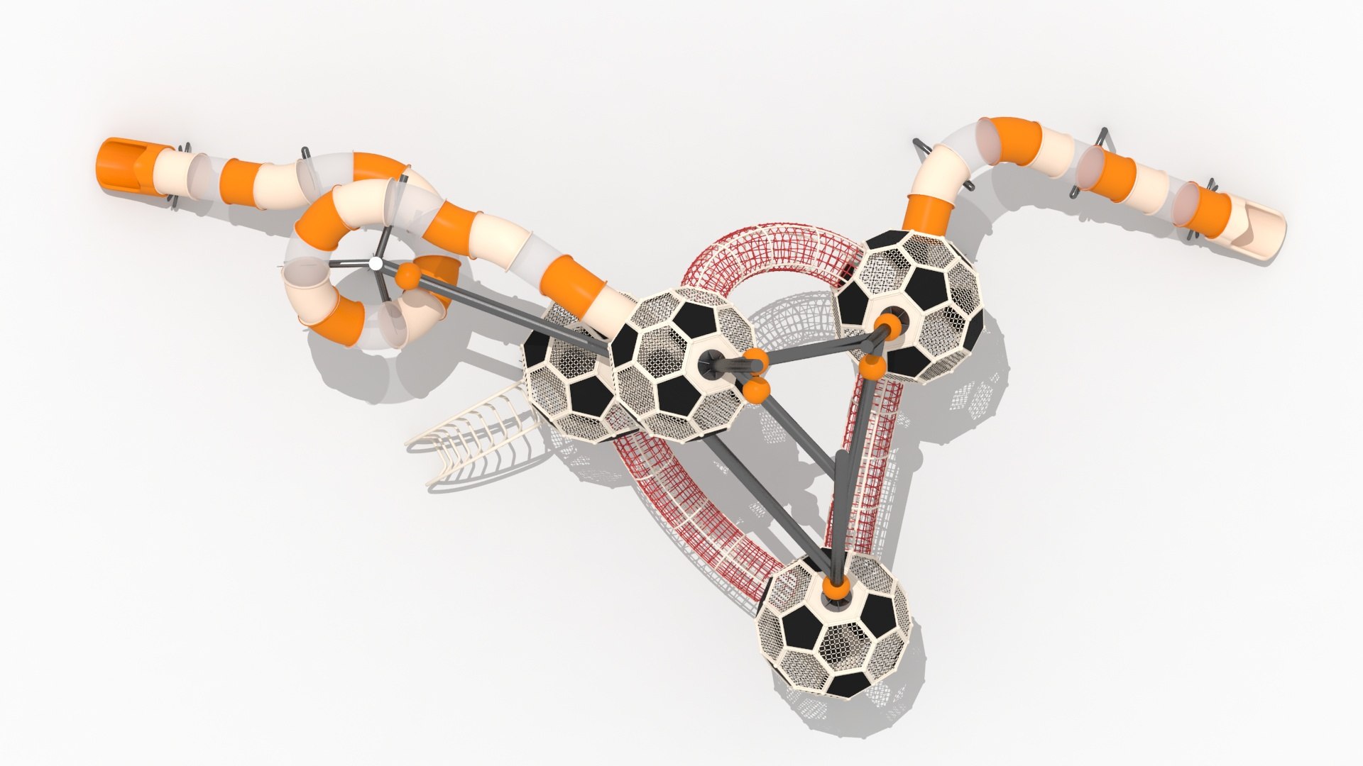 Football Climbing Playground 3D Model - TurboSquid 2207955