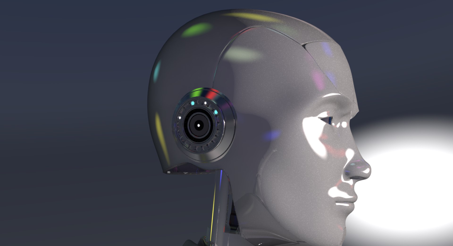 3d model of component ear robot