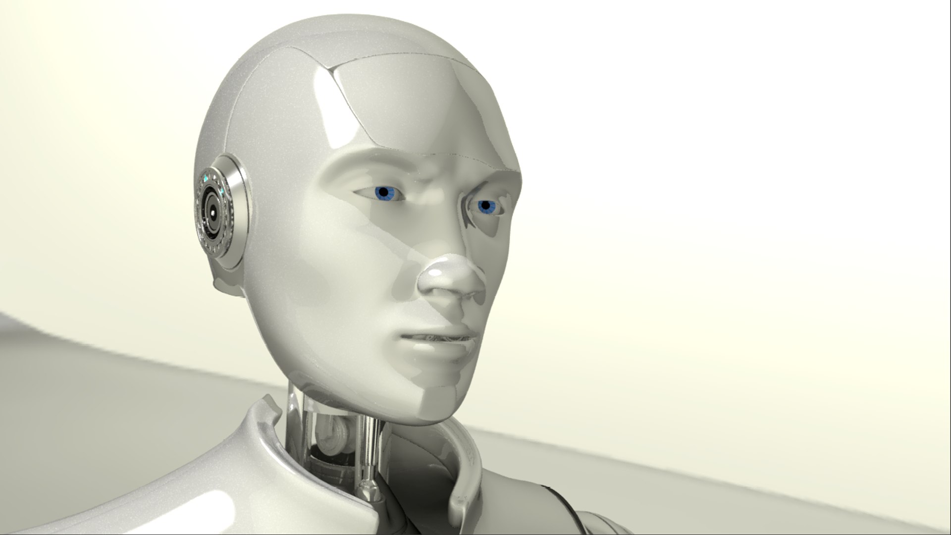 3d model of component ear robot