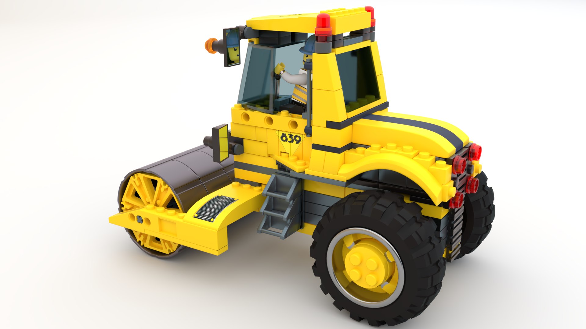 Lego Road Roller 3D Model - TurboSquid 1792329