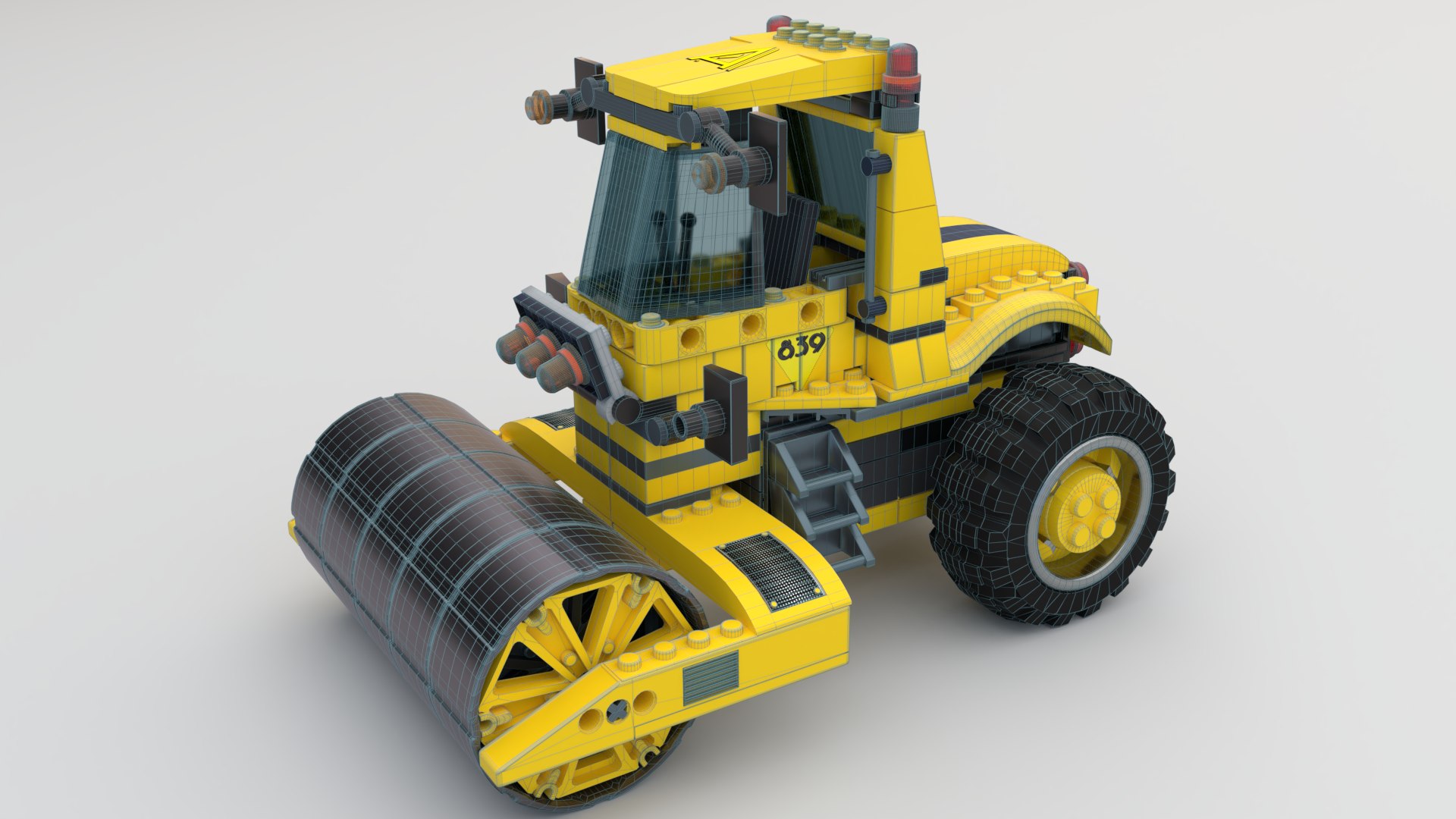 Lego Road Roller 3D Model - TurboSquid 1792329