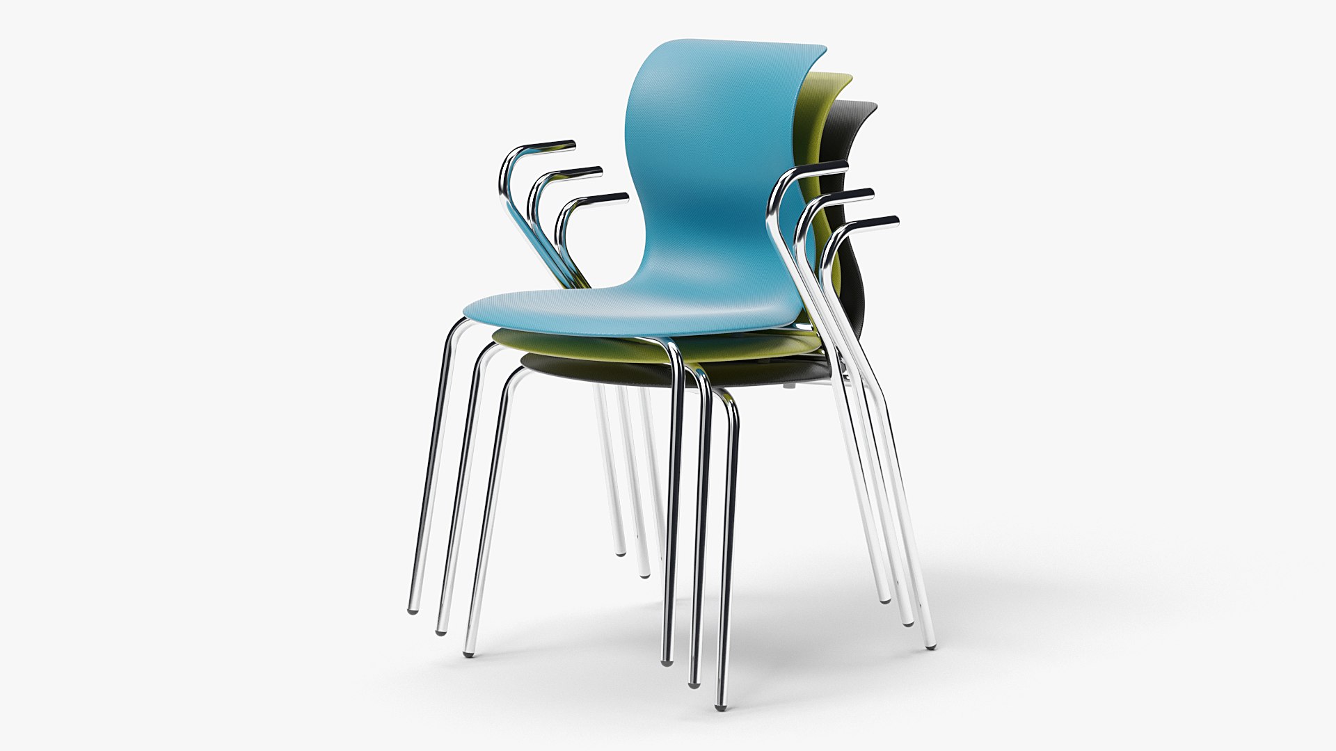 3D Model Modern Stackable Chair - TurboSquid 1617430