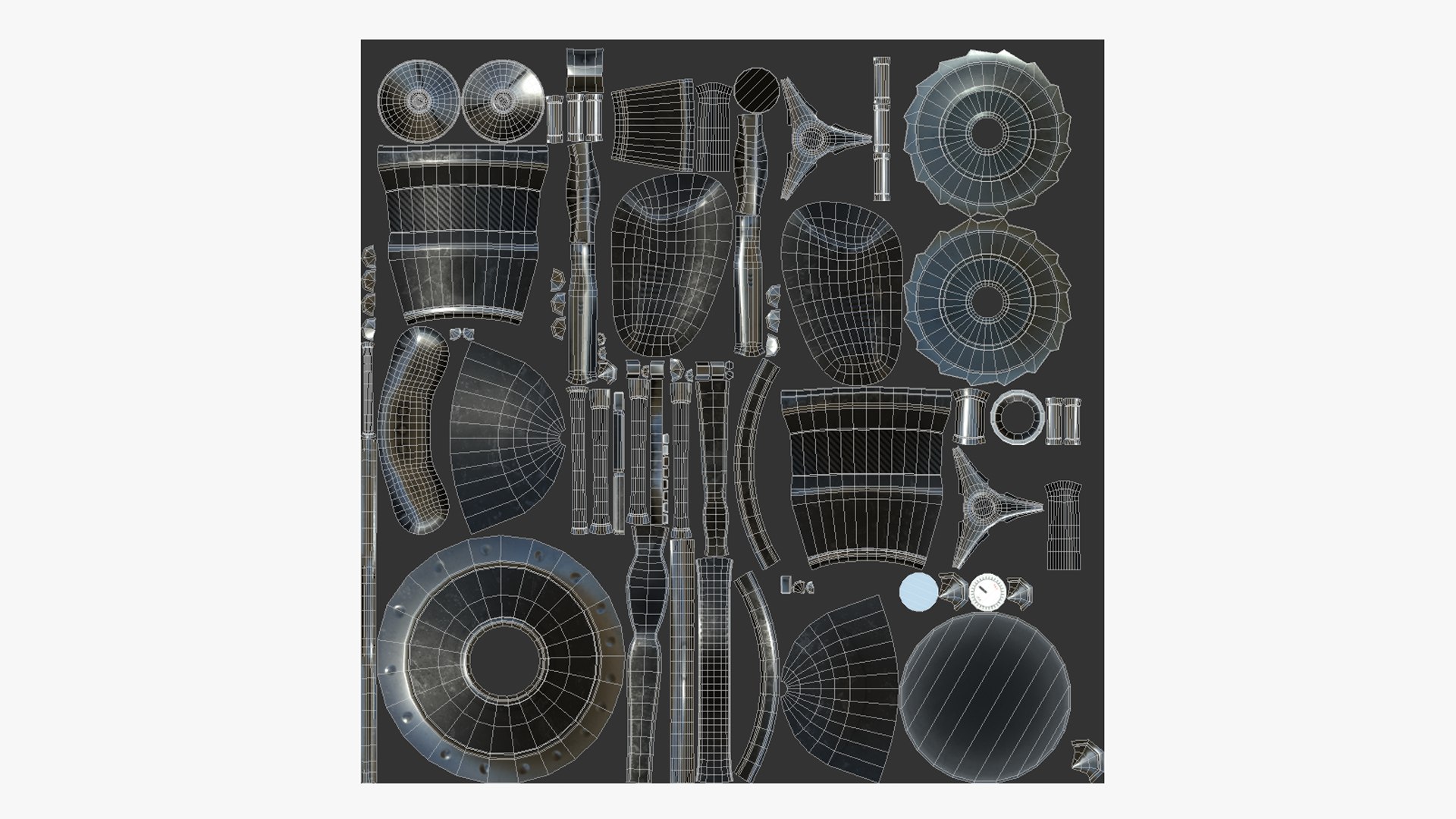 Robotic Arm A06 Black Metal - Character Design SciFi 3D Model ...