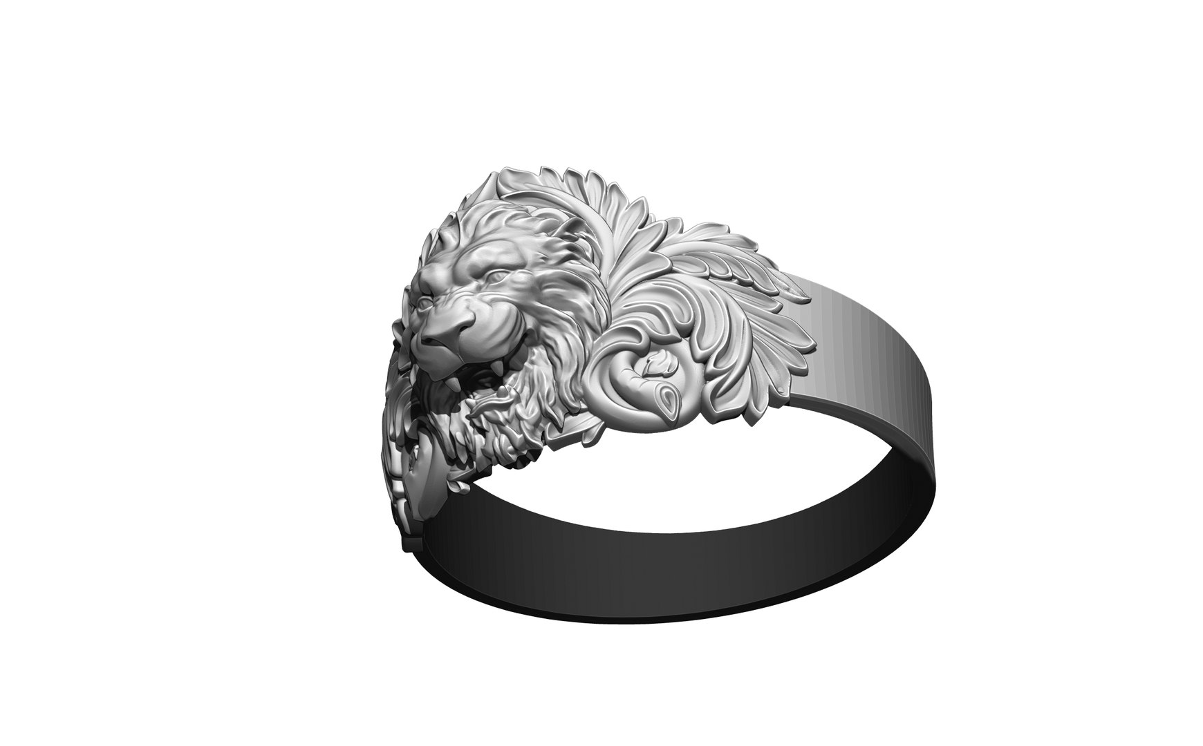 Lion Ring 3D Model - TurboSquid 1941842