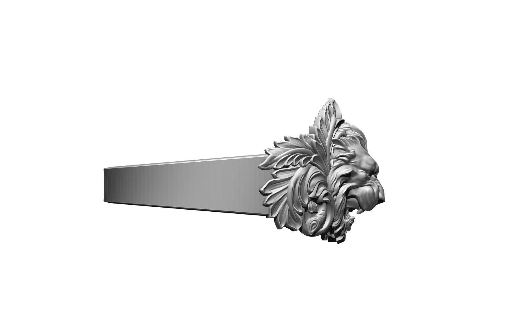 Lion Ring 3D Model - TurboSquid 1941842