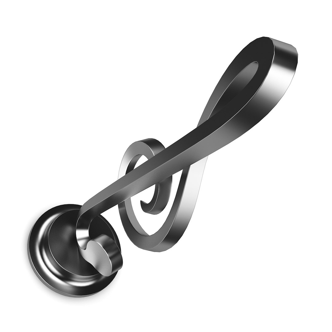 Treble Clef 3d Model