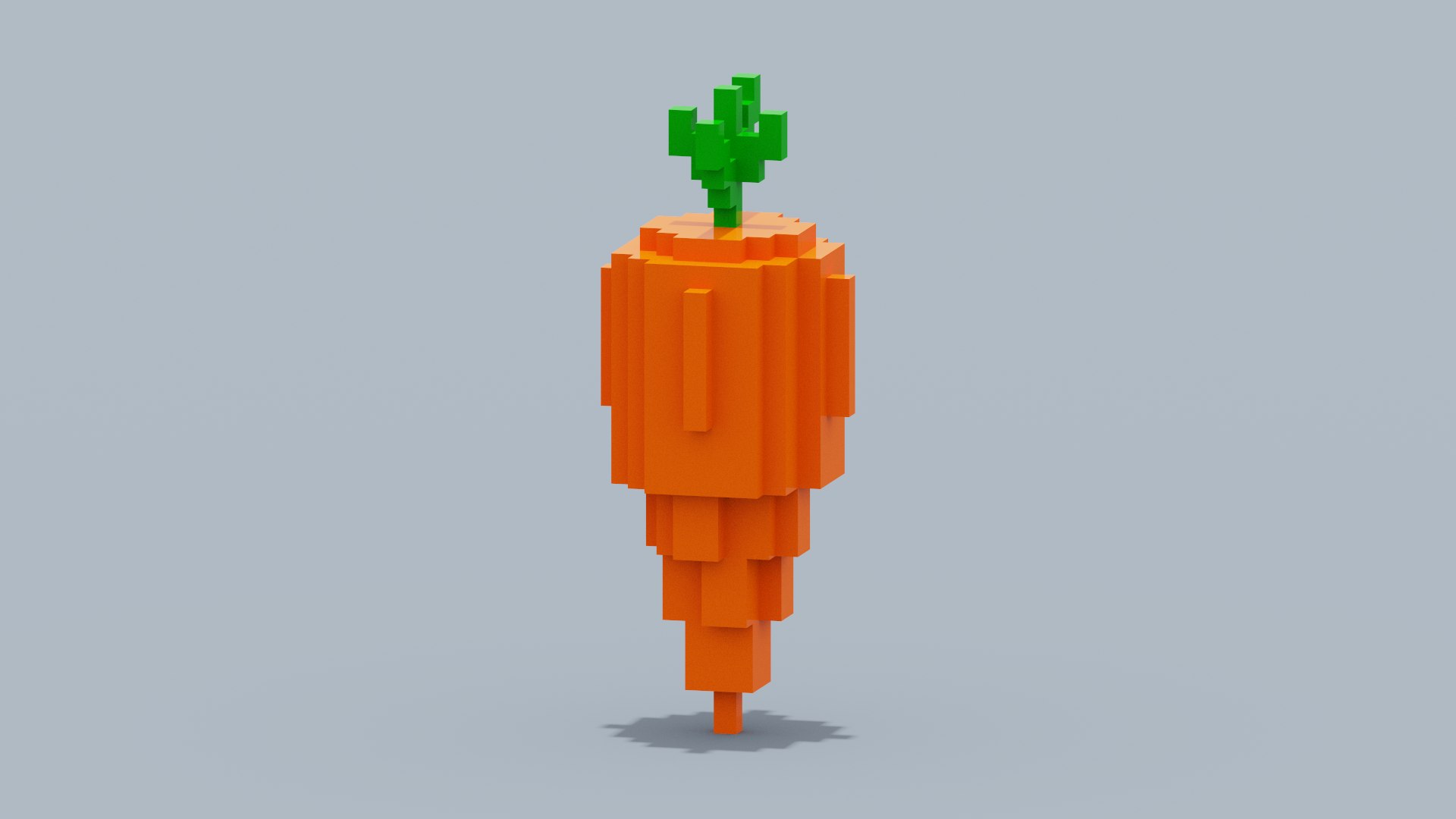 Voxel Carrot Model - TurboSquid 1948353
