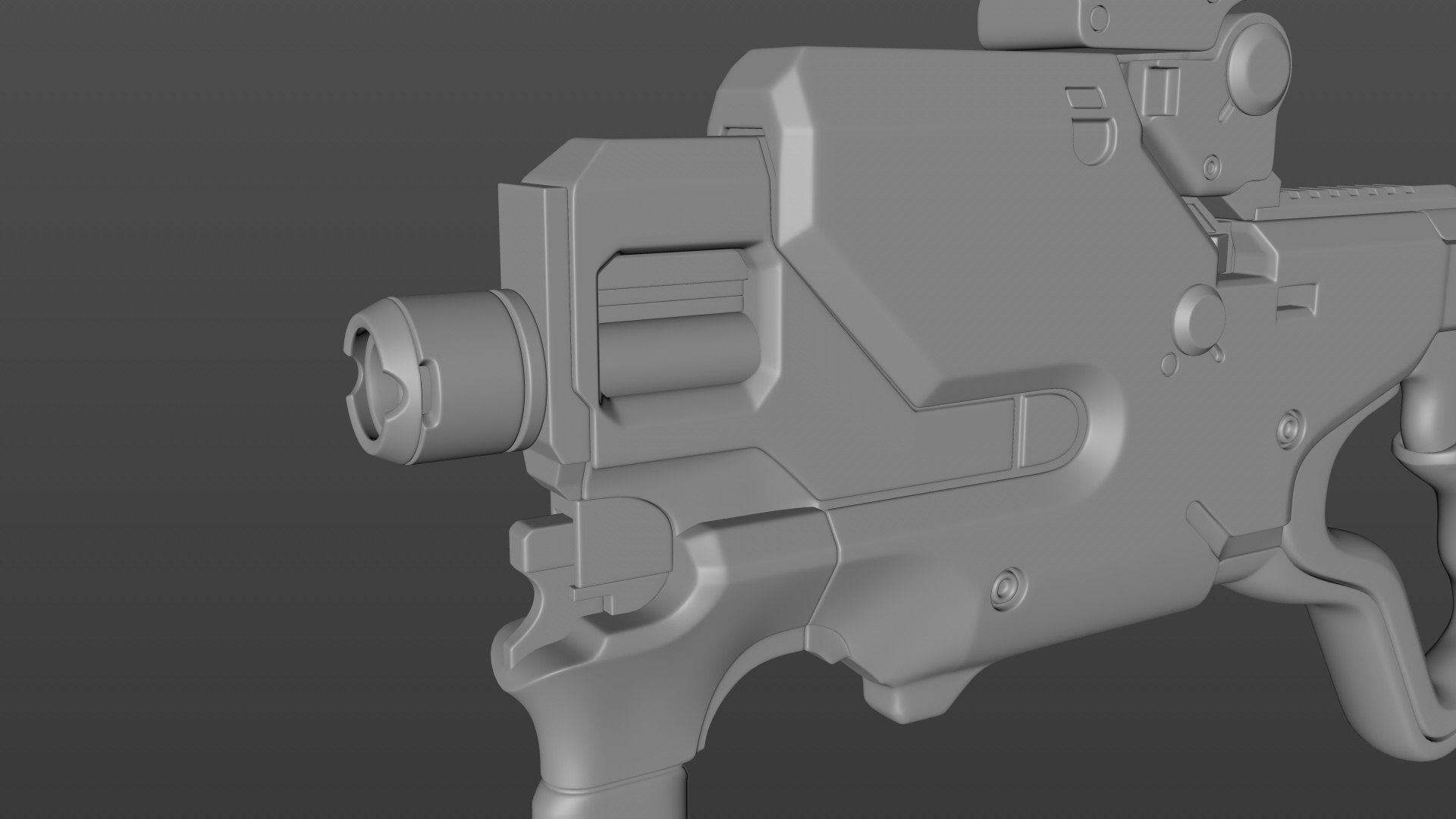 Sci Fi Gun 3D Model - TurboSquid 1633556