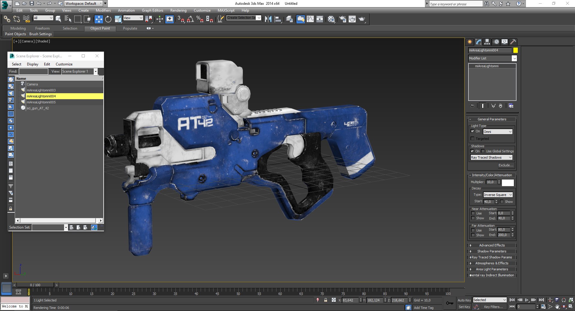Sci Fi Gun 3D Model - TurboSquid 1633556