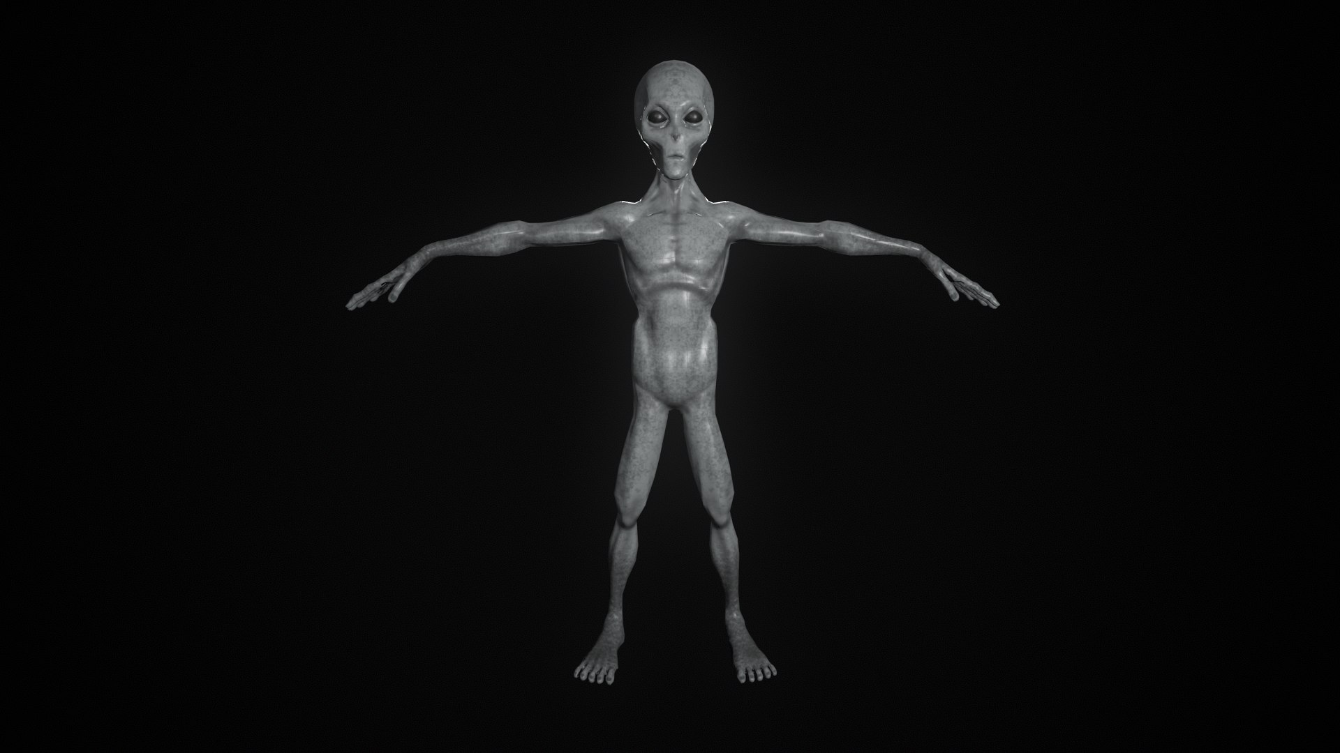 3D Space Alien UFO Sci-fi Character Rigged Model - TurboSquid 2083202