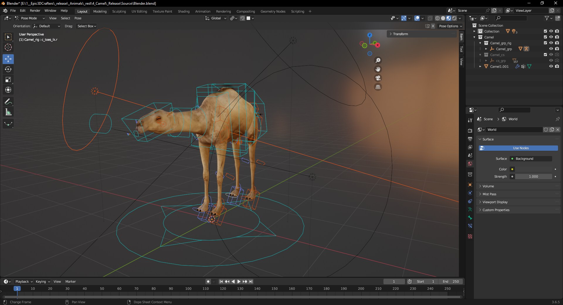 3D Desert Voyager Ship 3D Camel Model Low-poly 3D Model - TurboSquid 2184749