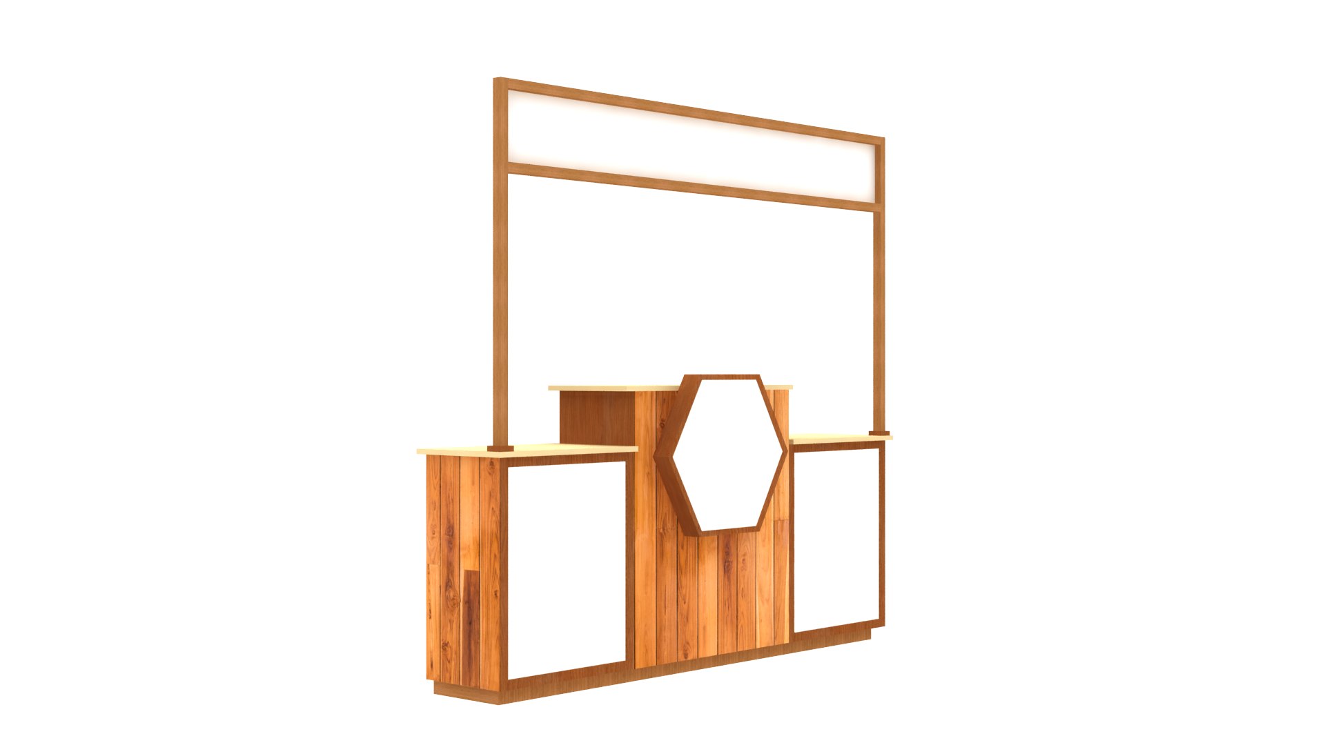 3D Model Food Stall Wood Texture Construction - TurboSquid 2051436