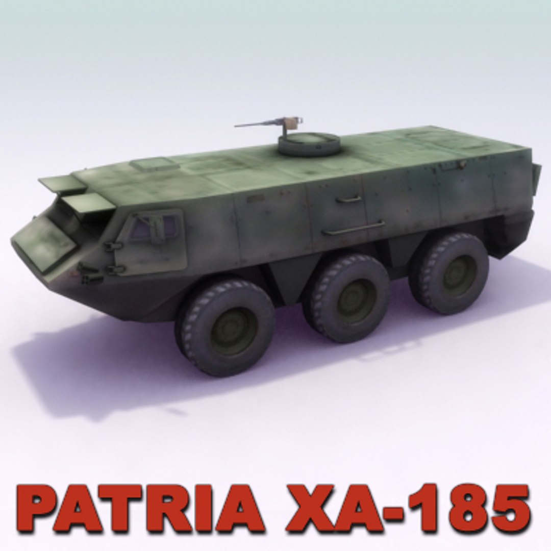 3d Patria Xa-185 Pasi Model