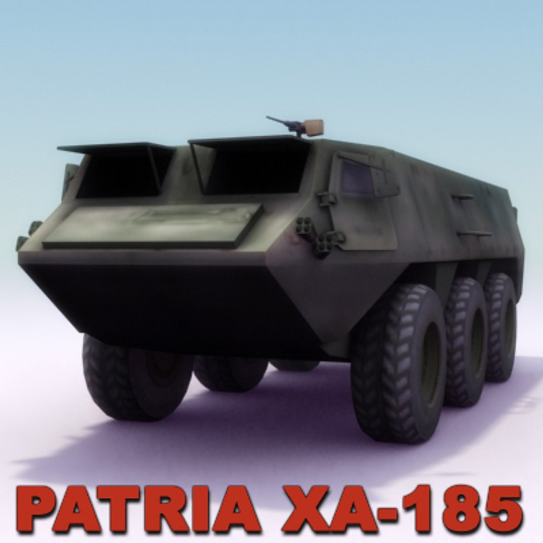 3d Patria Xa-185 Pasi Model