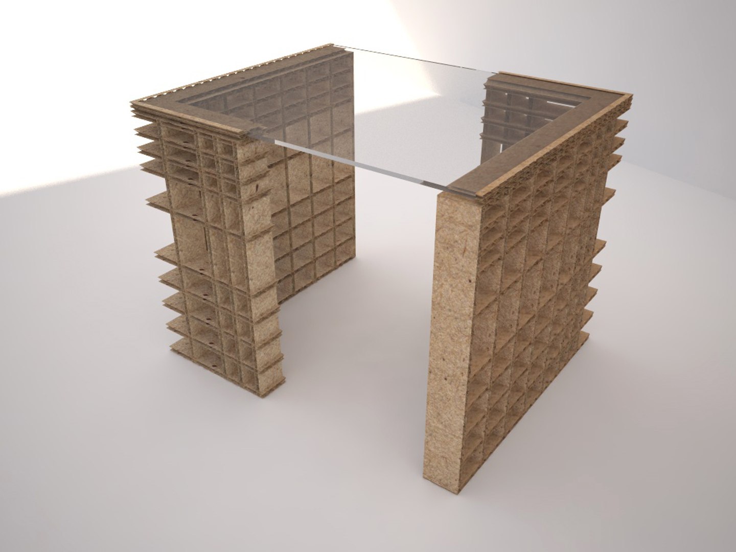 Paperboard Table 3D Model - TurboSquid 1223836
