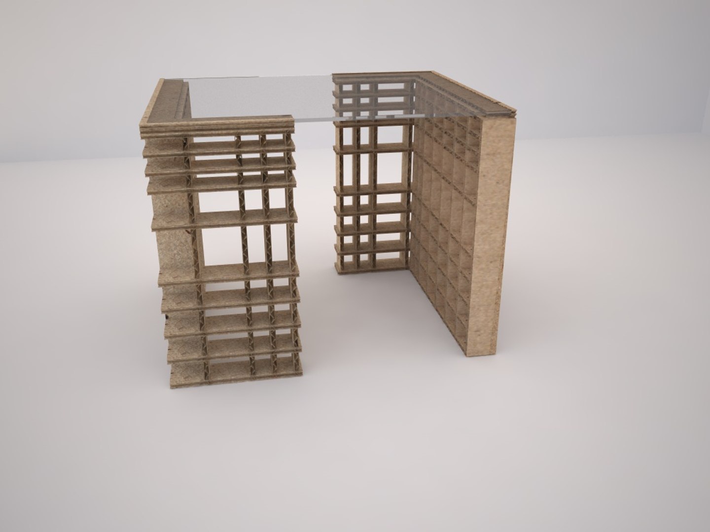 Paperboard Table 3D Model - TurboSquid 1223836