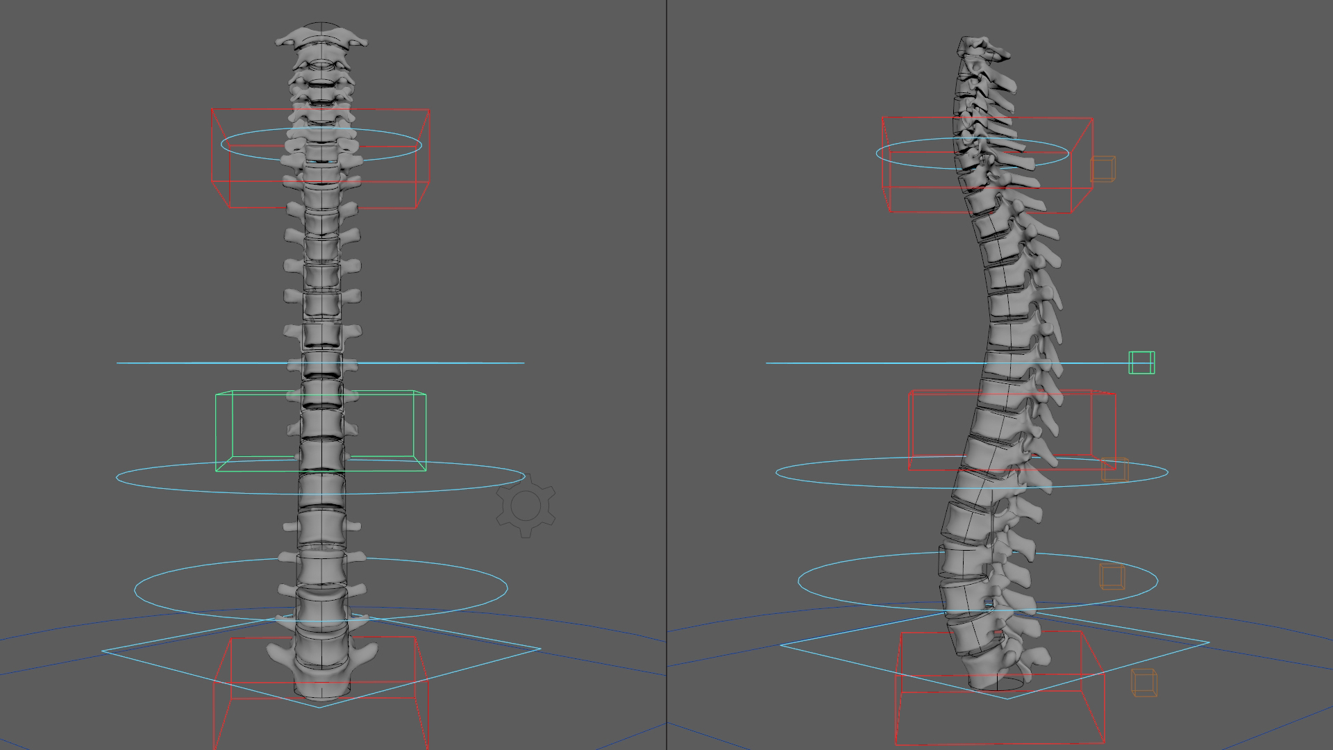Rigged spine vertebra 3D model - TurboSquid 1655787