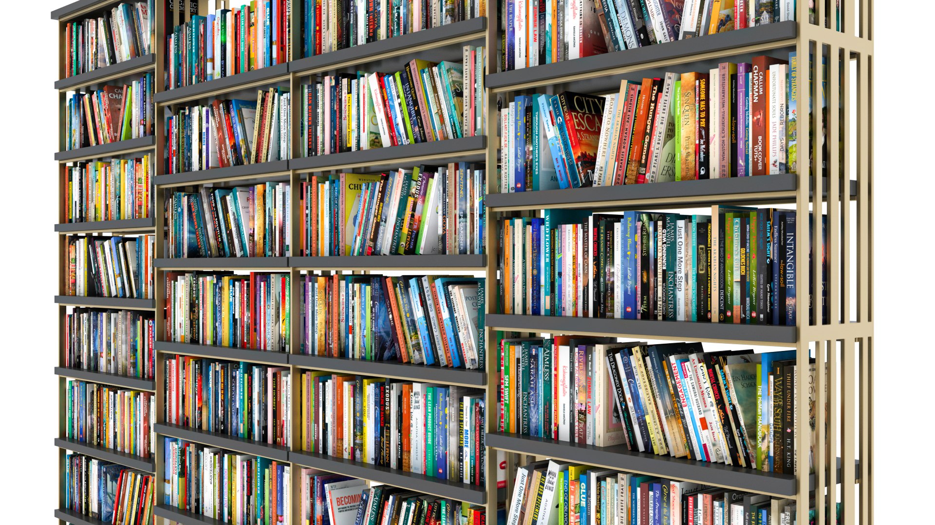 3D Bookshelf - TurboSquid 1806965