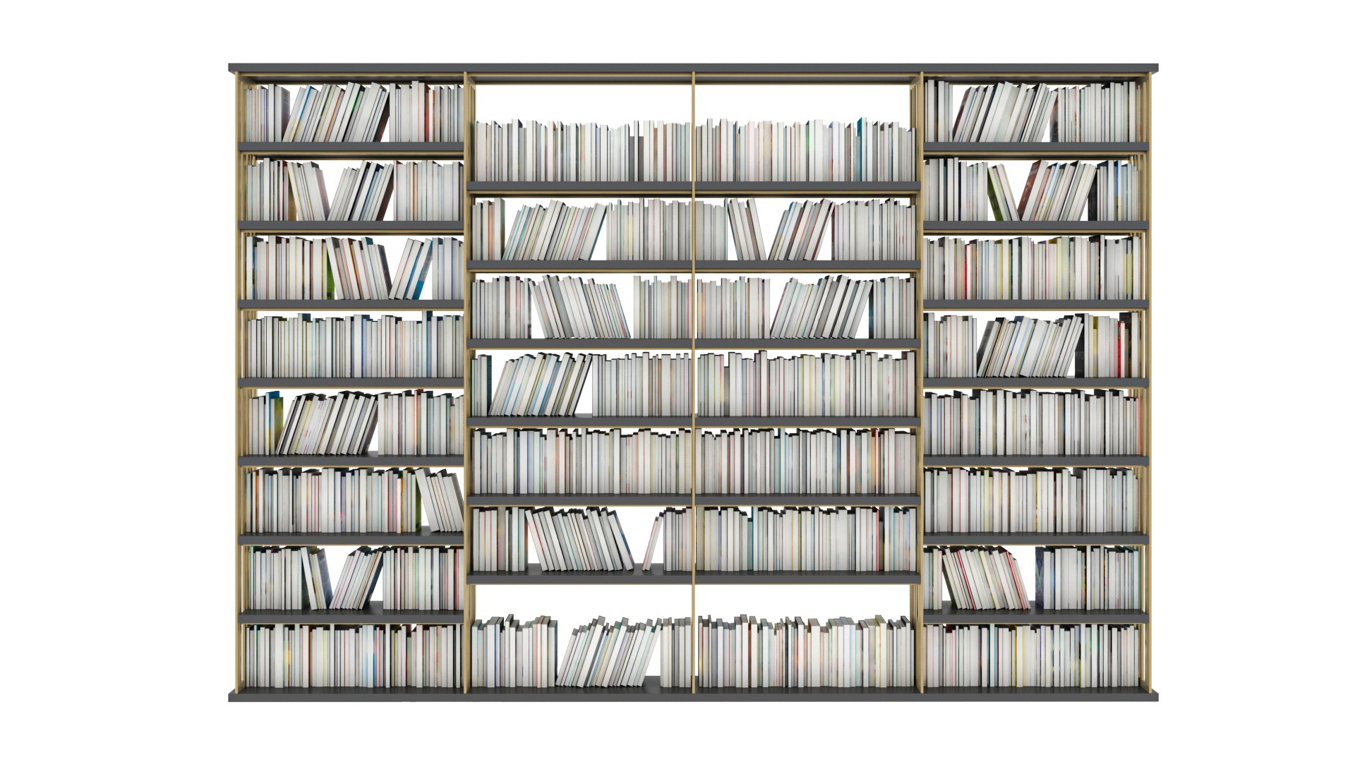 3D Bookshelf - TurboSquid 1806965