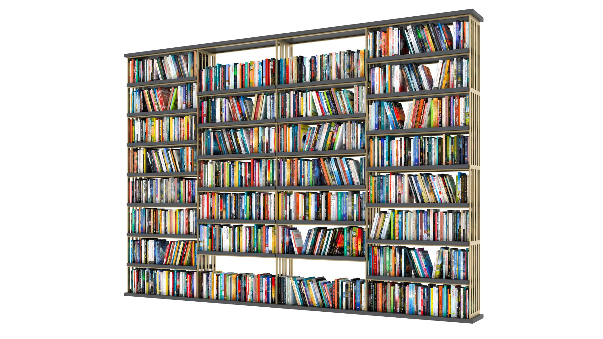 3D Bookshelf - TurboSquid 1806965