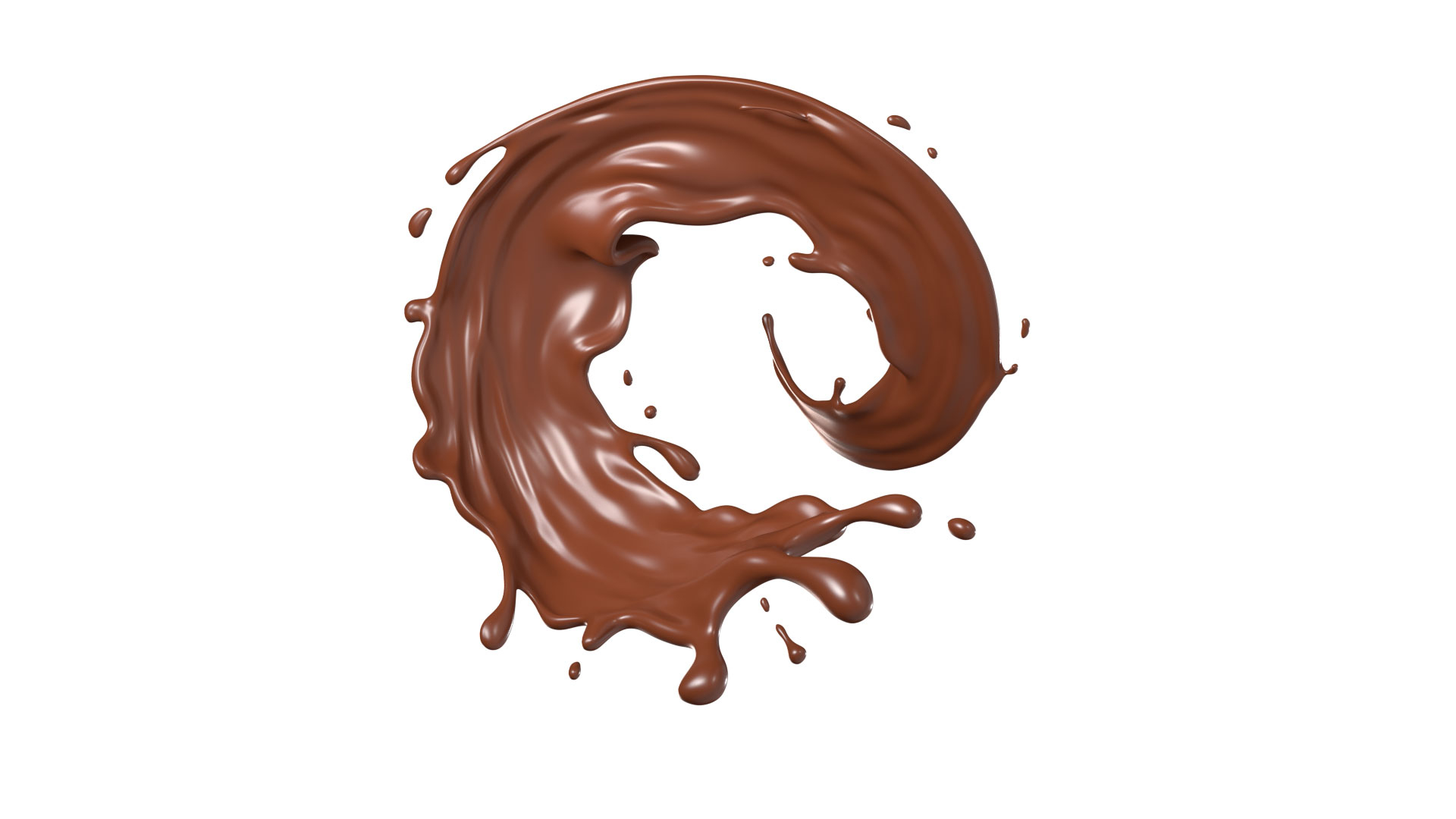3D Chocolate Splash 07 - TurboSquid 2177900
