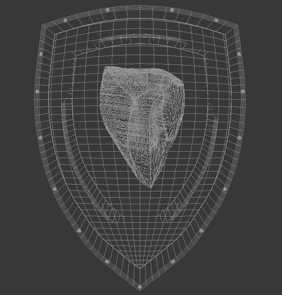 3d shield model