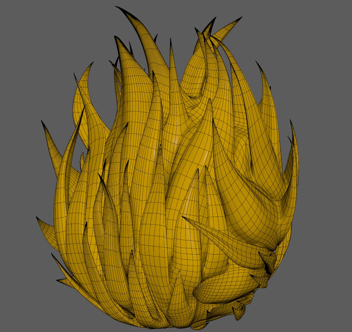 Wig Super Saiyan 3D Model - TurboSquid 1409967