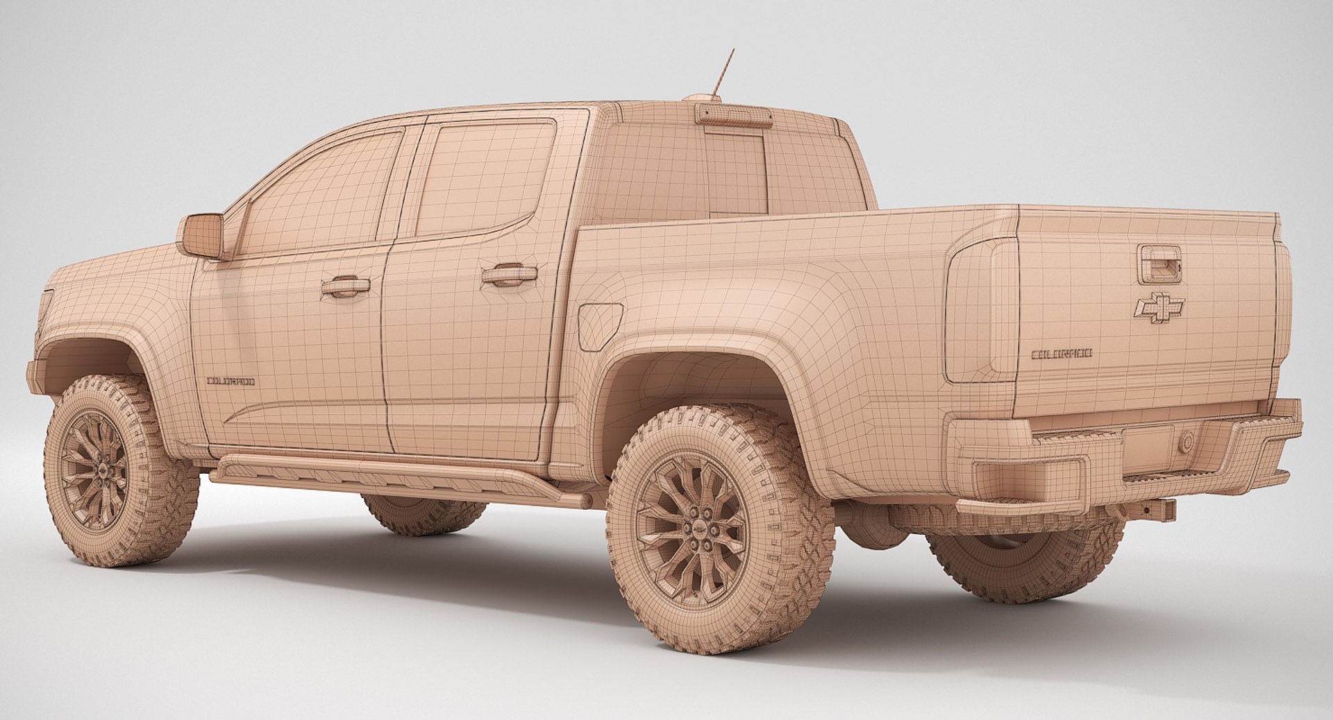 Chevrolet Colorado Zr2 2018 3D Model - TurboSquid 1317347