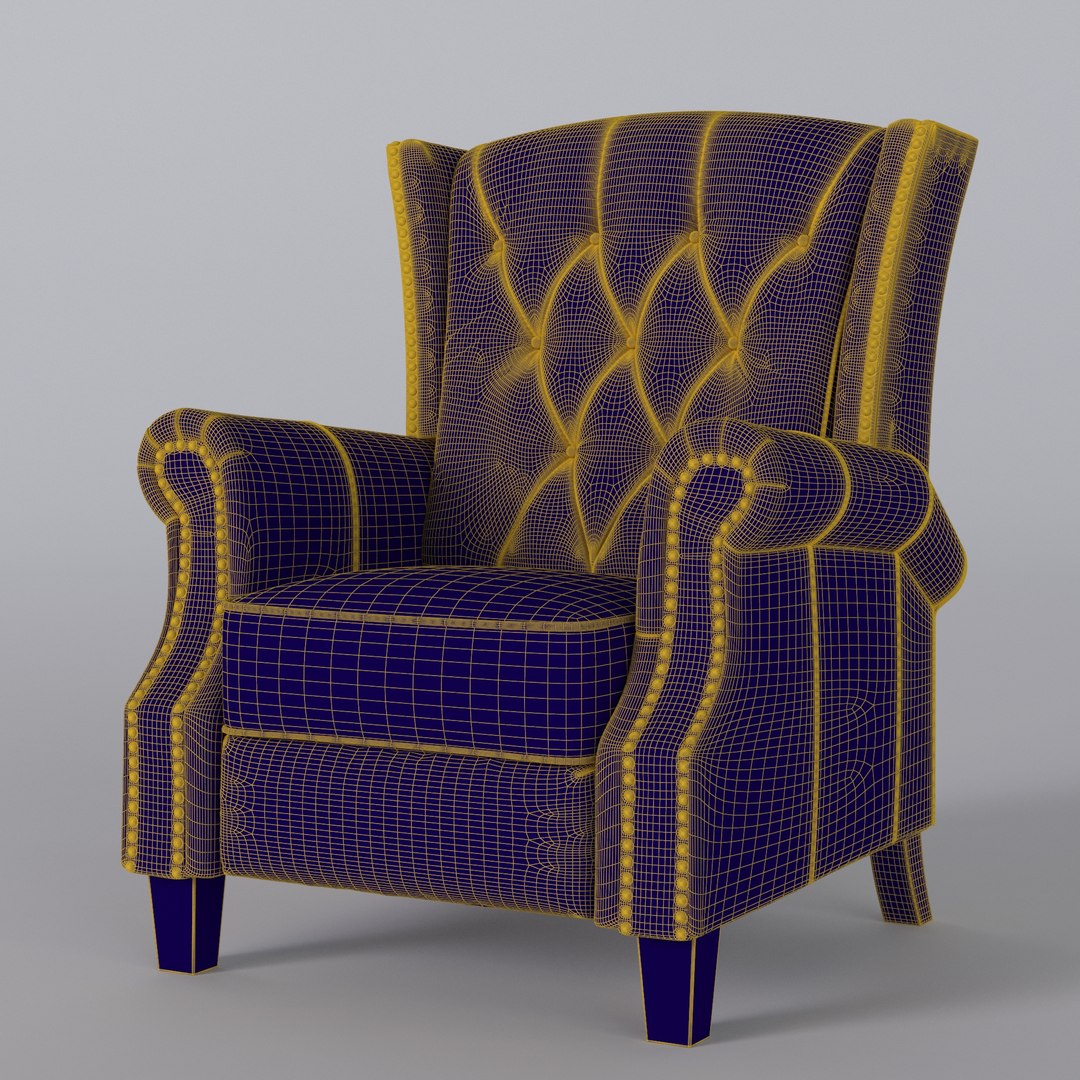 3D Comfort Armchair - TurboSquid 2005458