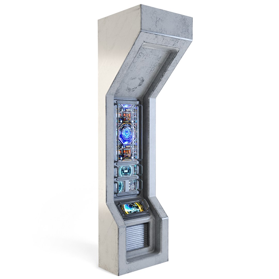 Space Station Wall 2 Model - TurboSquid 2199798